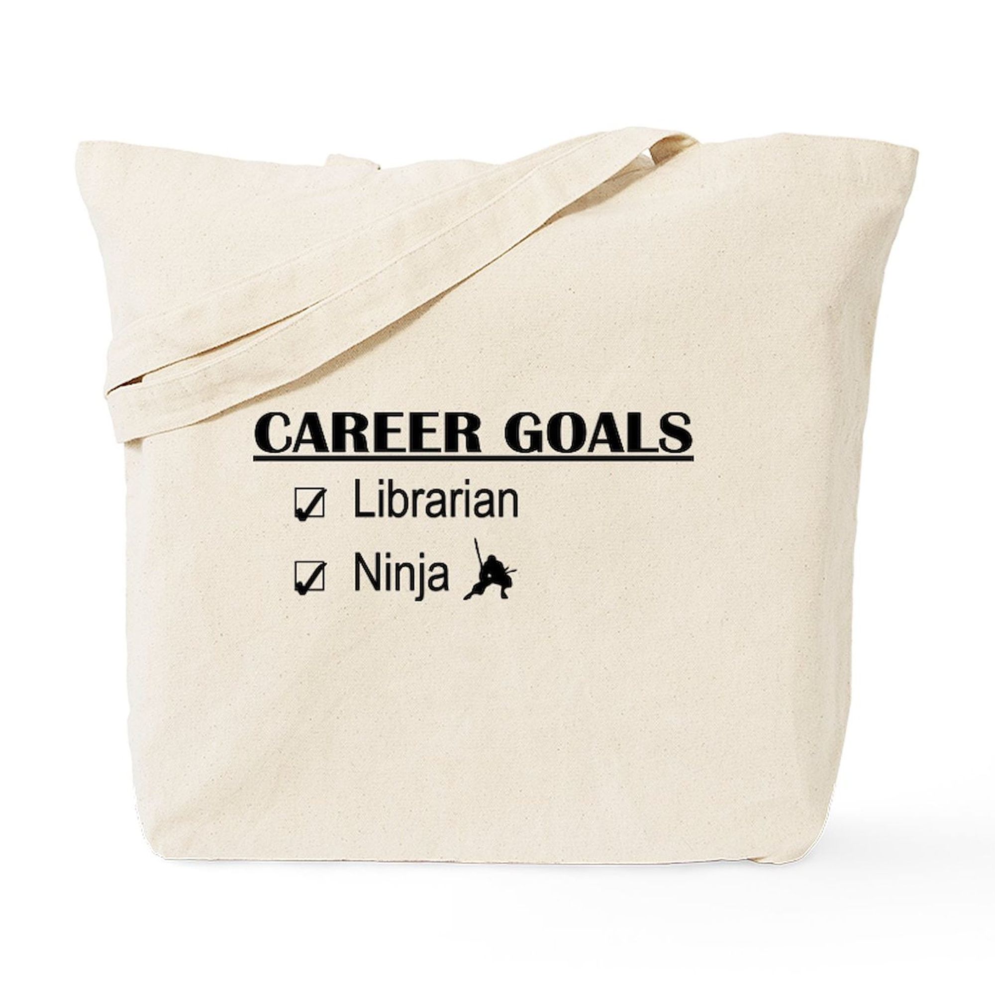 CafePress - Librarian Career Goals Tote Bag - Unisex Canvas Tote Bag ...