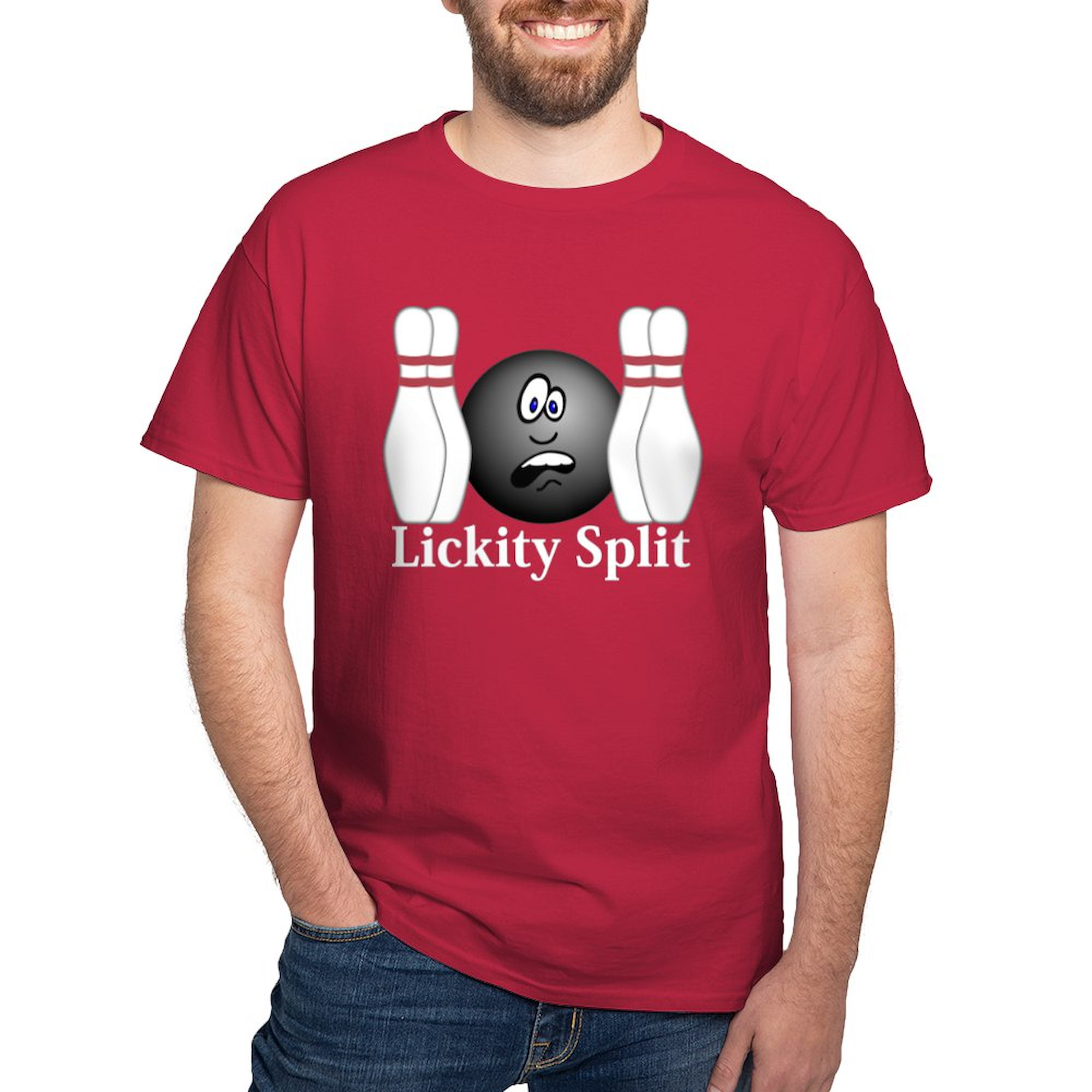 CafePress - Lickity Splits Logo 4 Dark T Shirt Design Front Ce - Men's ...