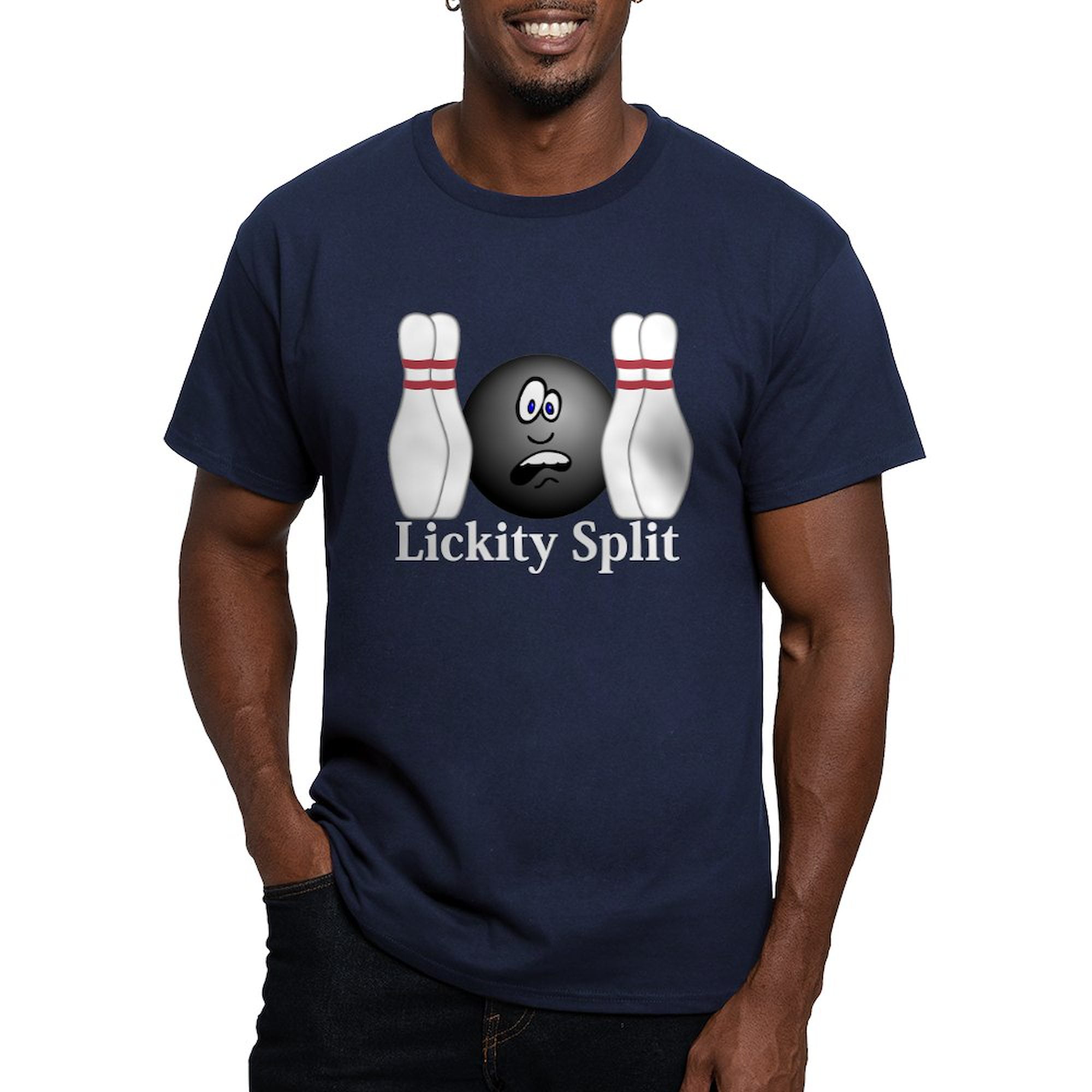 CafePress - Lickity Splits Logo 4 Men's Fitted T Shirt (Dark) - Men's ...