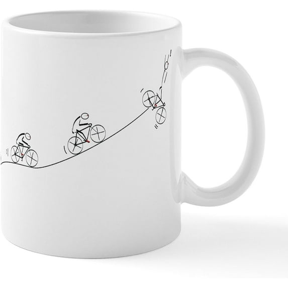 CafePress Life Is Like Riding A Bicycle, Word Art, Text Mugs 11 oz (325 ...