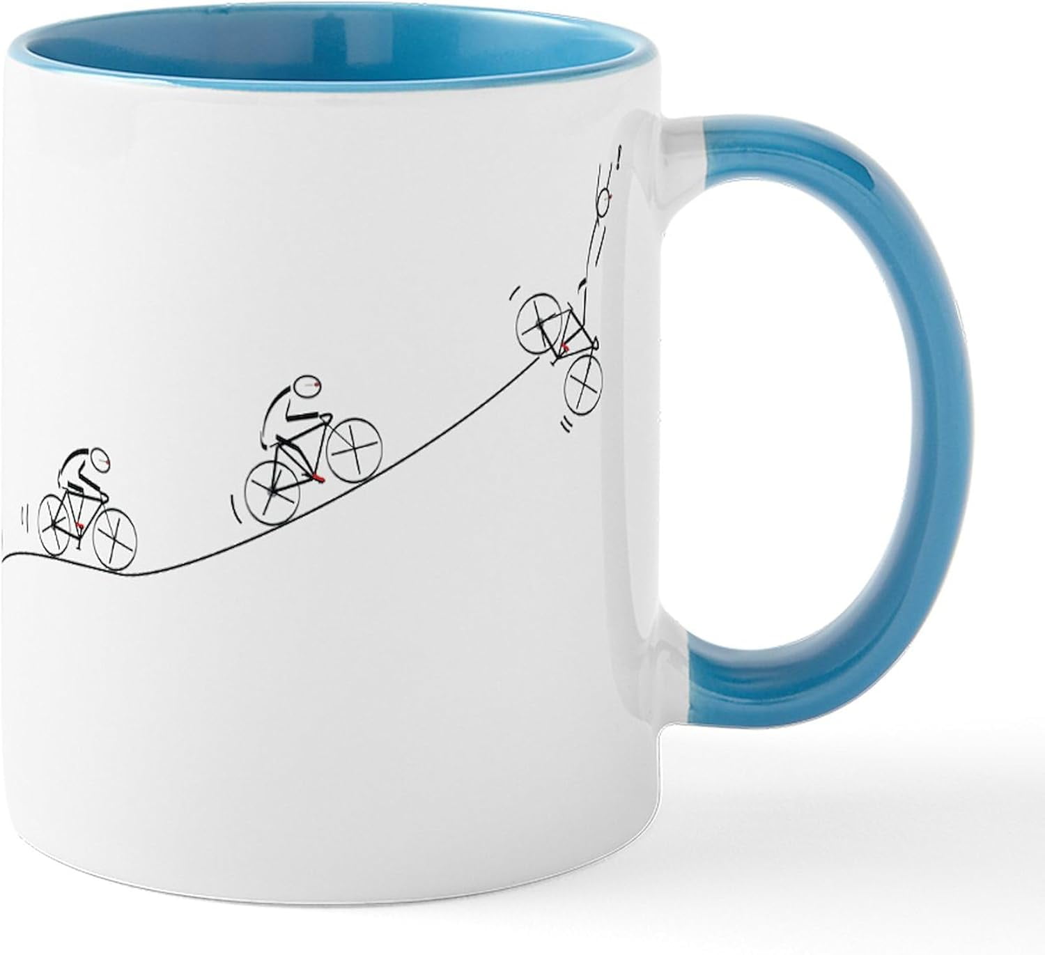 CafePress Life Is Like Riding A Bicycle, Word Art, Text Mugs 11 oz (325 ...