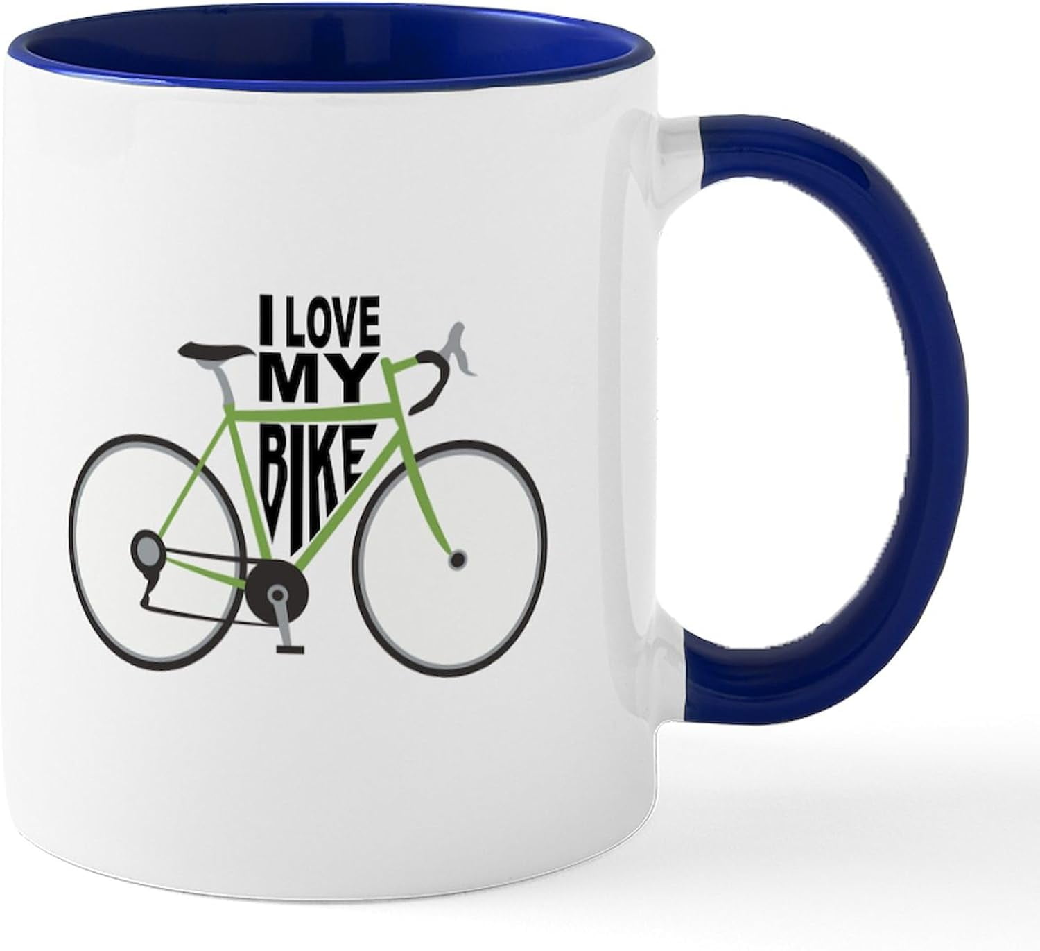 CafePress Life Is Like Riding A Bicycle, Word Art, Text Mugs 11 oz (325 ...