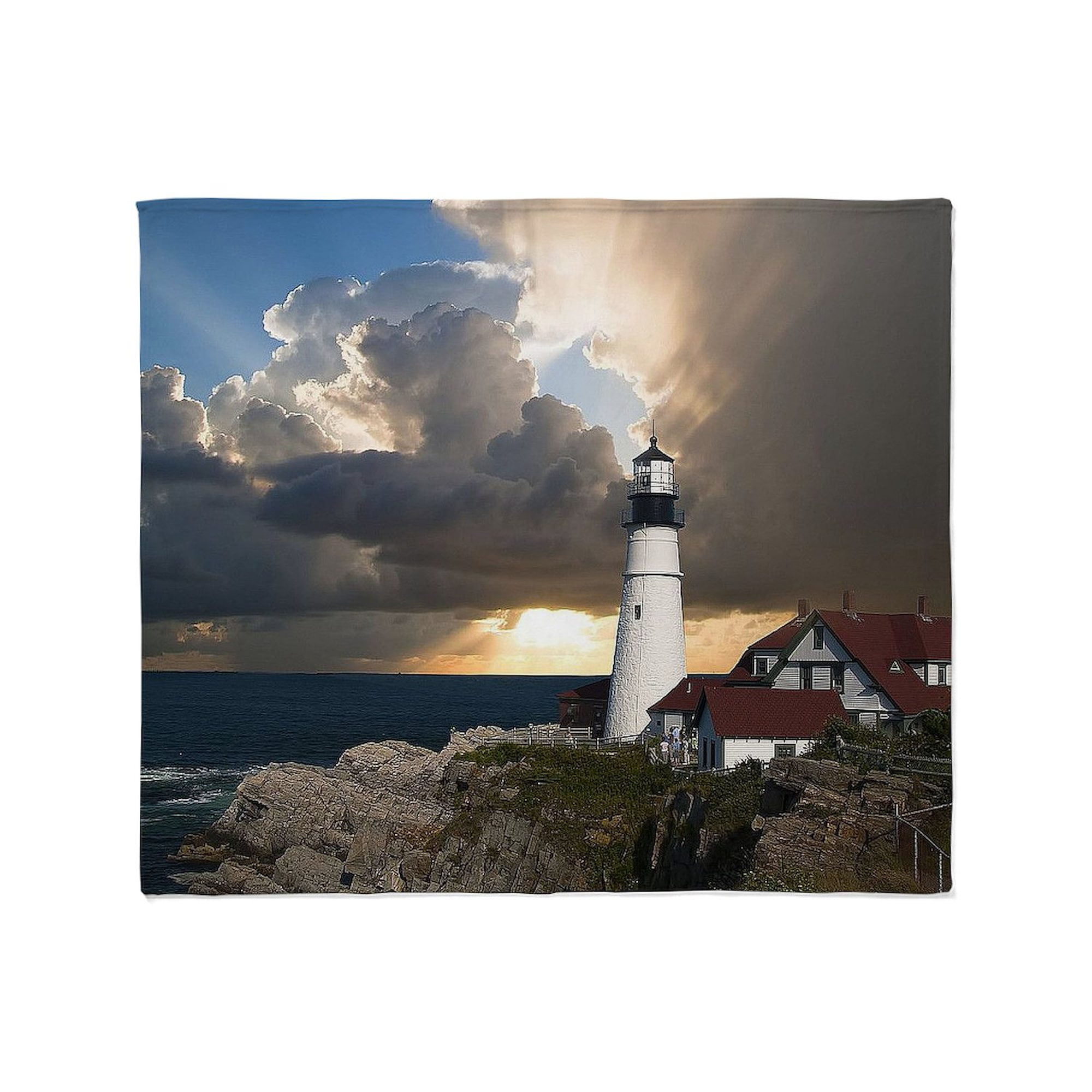 CafePress - Lighthouse Lookout Throw Blanket - Soft Fleece Throw ...