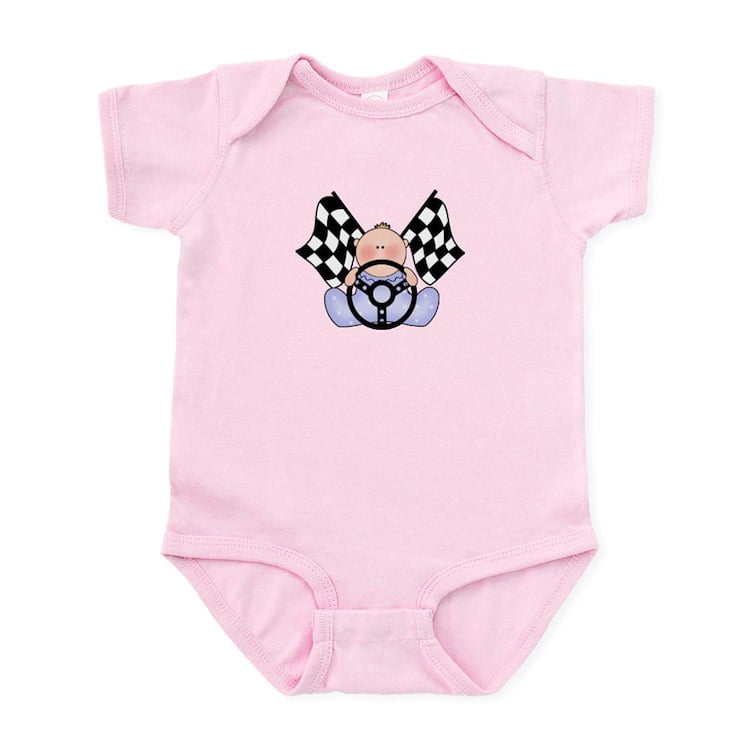 CafePress - Lil Race Winner Baby Boy Infant Bodysuit - Baby Light ...