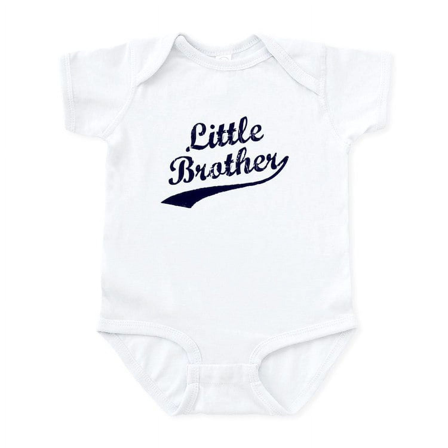 CafePress - Little Brother Blue Body Suit - Baby Light Bodysuit, Size Newborn - 24 Months ...