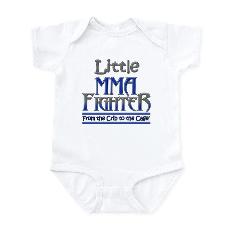CafePress - Little MMA Fighter Crib To Infant Bodysuit - Baby Light ...