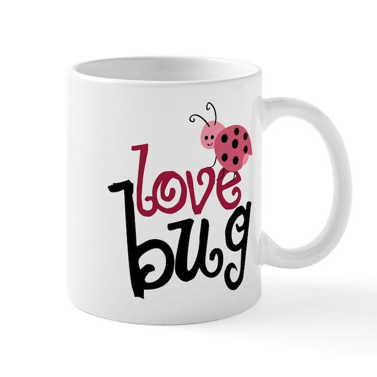 CafePress - Love Bug Mug - 11 oz Ceramic Mug - Novelty Coffee Tea Cup ...