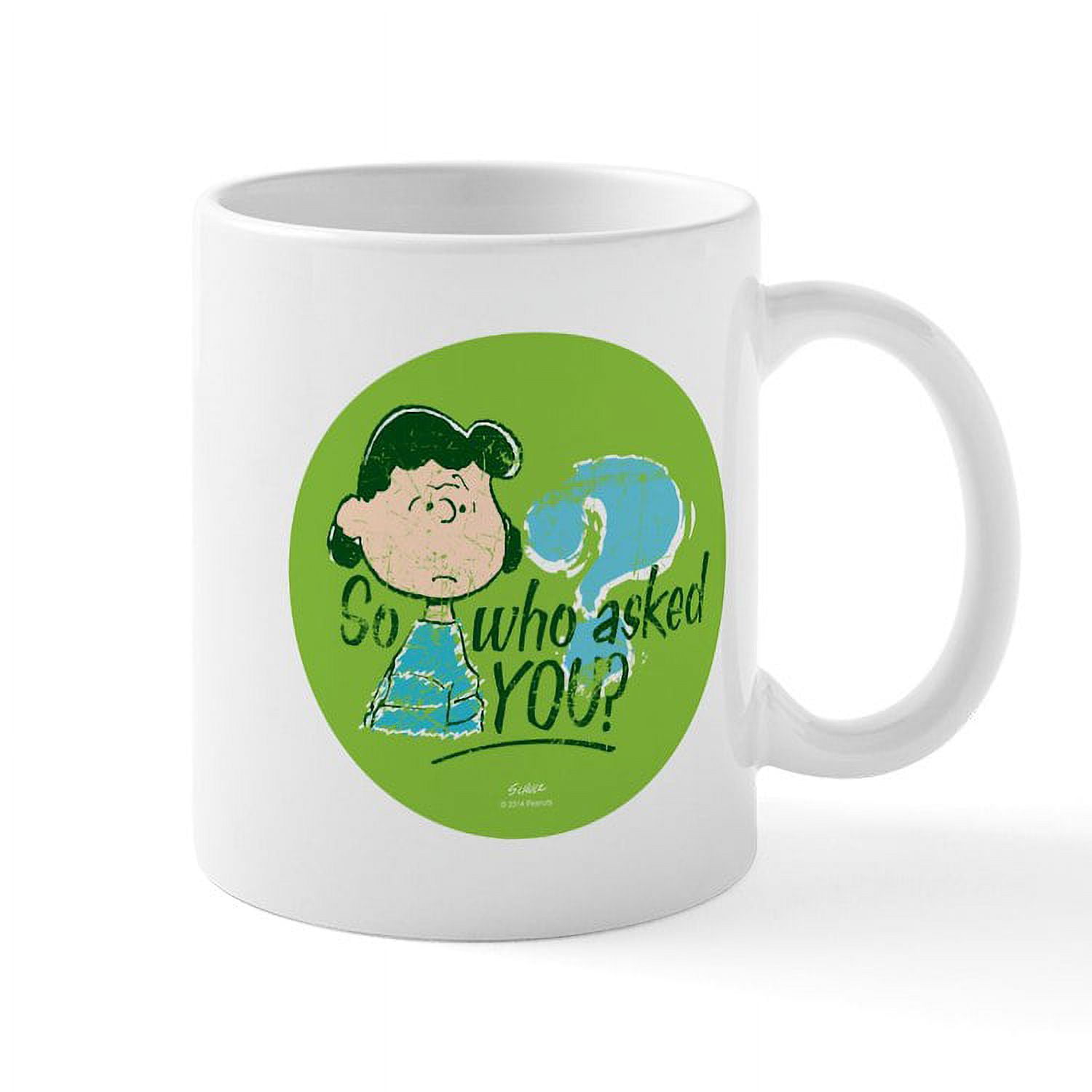 CafePress - Lucy Van Pelt Mug - 11 oz Ceramic Mug - Novelty Coffee Tea ...