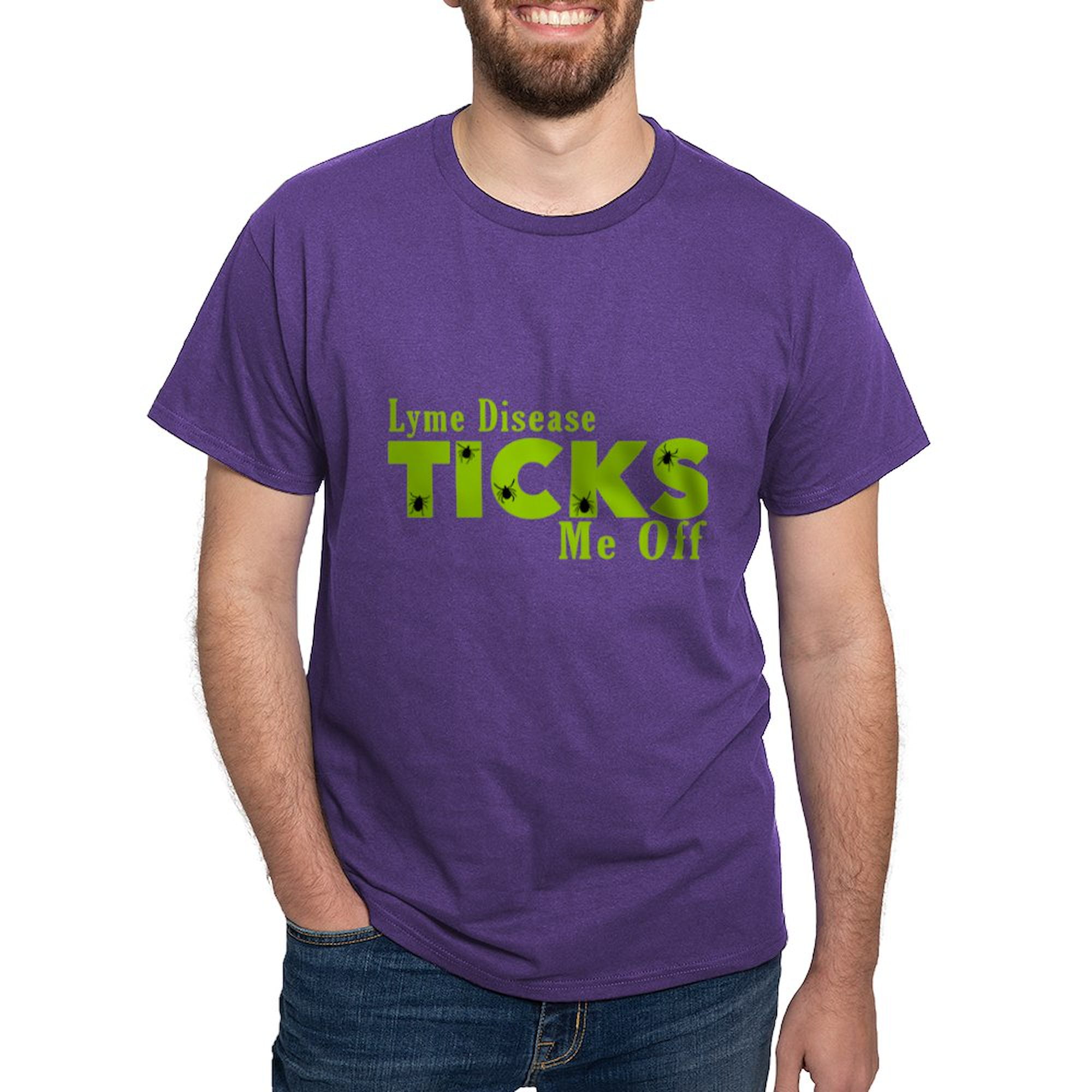 CafePress - Lyme Disease Ticks Me Off! Dark T Shirt - Men's Classic ...
