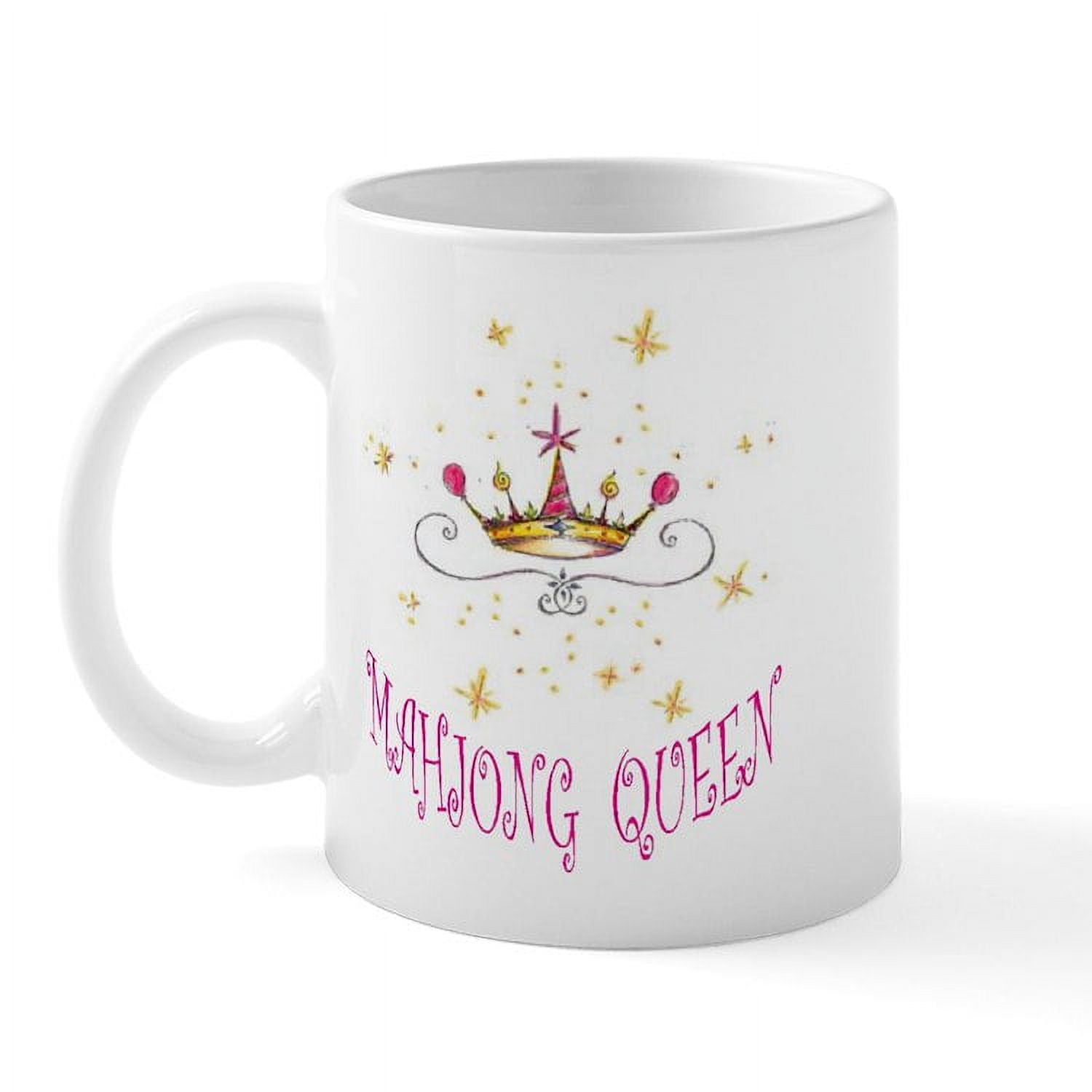 CafePress - MAHJONG QUEEN Mug - 11 oz Ceramic Mug - Novelty Coffee Tea ...