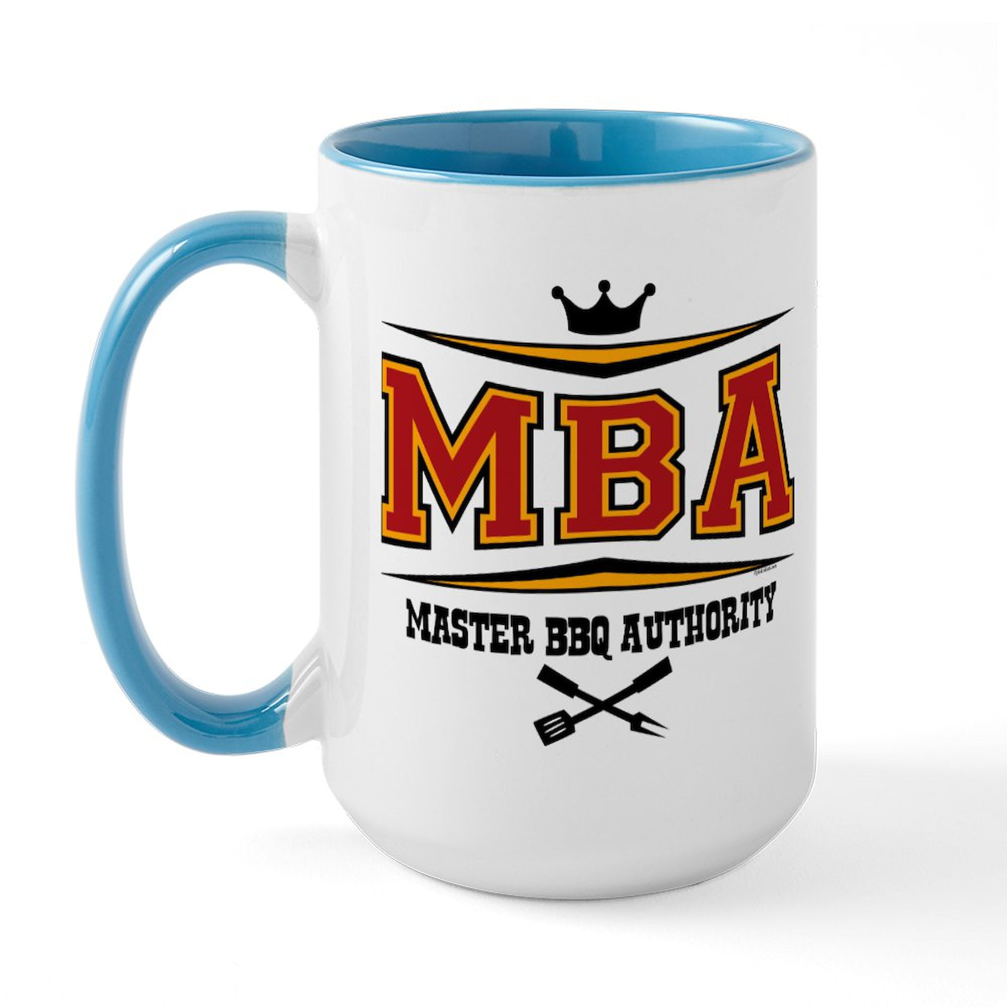 CafePress - MBA Barbecue Large Mug - 15 oz Ceramic Large White Novelty ...