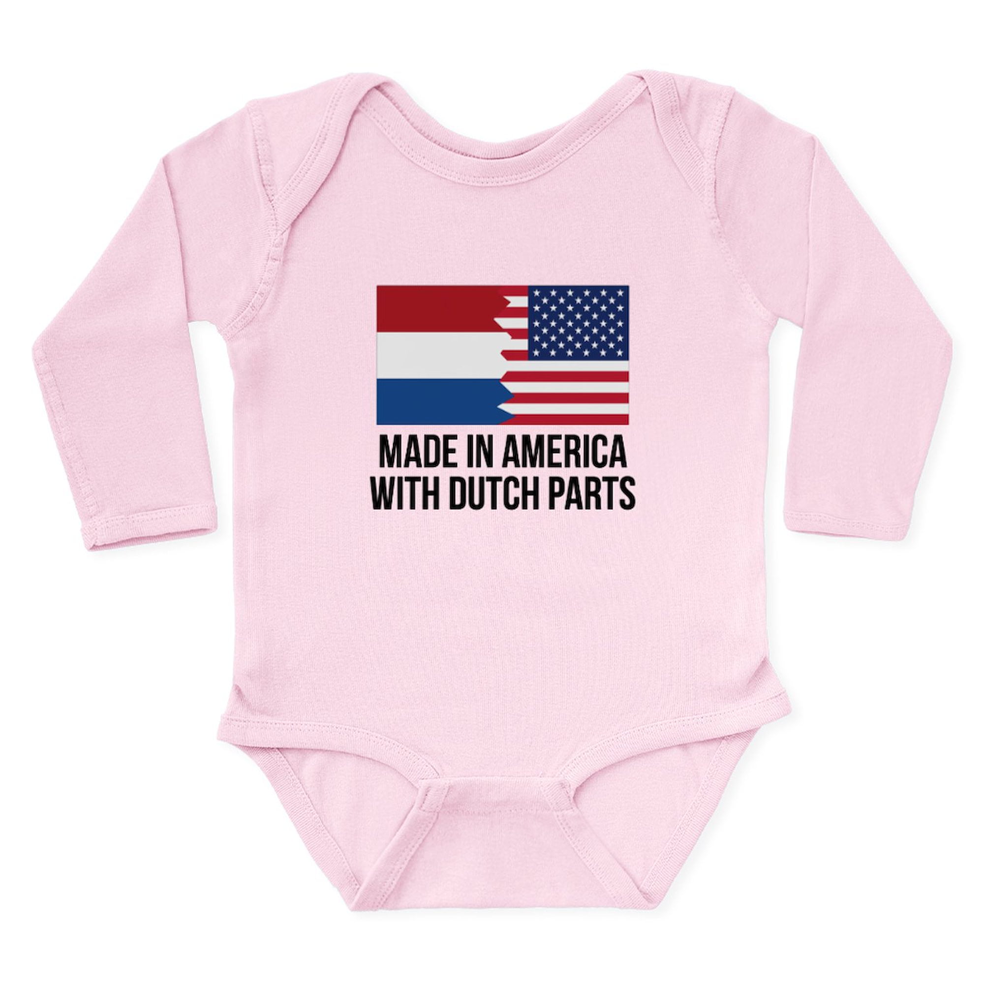 CafePress - Made In America With Dutch Parts Body Suit - Long Sleeve ...