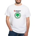 CafePress - Magic Green Mana Symbol T Shirt - Men's White Classic ...