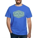 CafePress - Manhattan New York City Vintage Logo Light T Shirt - Men's ...