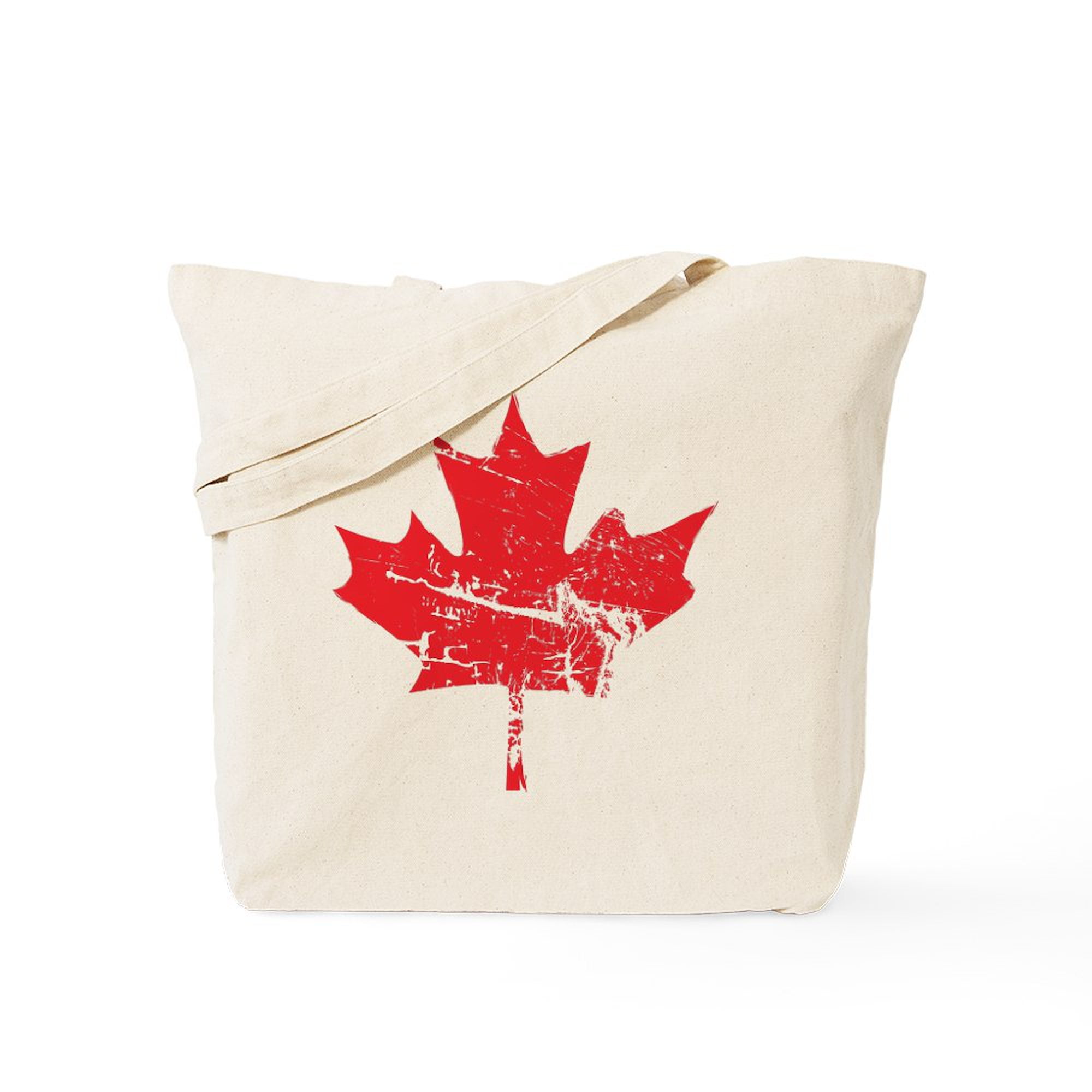 CafePress - Maple Leaf Tote Bag - Unisex Canvas Tote Bag, Beige, 1 ...