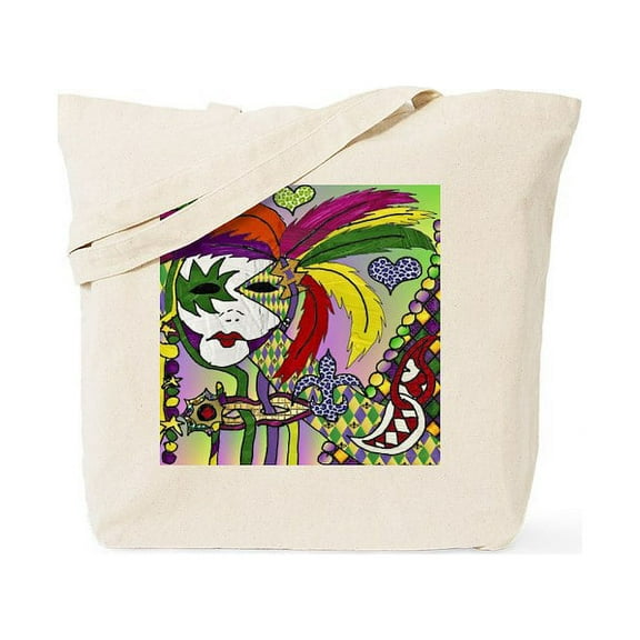 CafePress - Too Much Fun Mardi Gras Masks Tote Bag - Unisex Canvas Tote ...