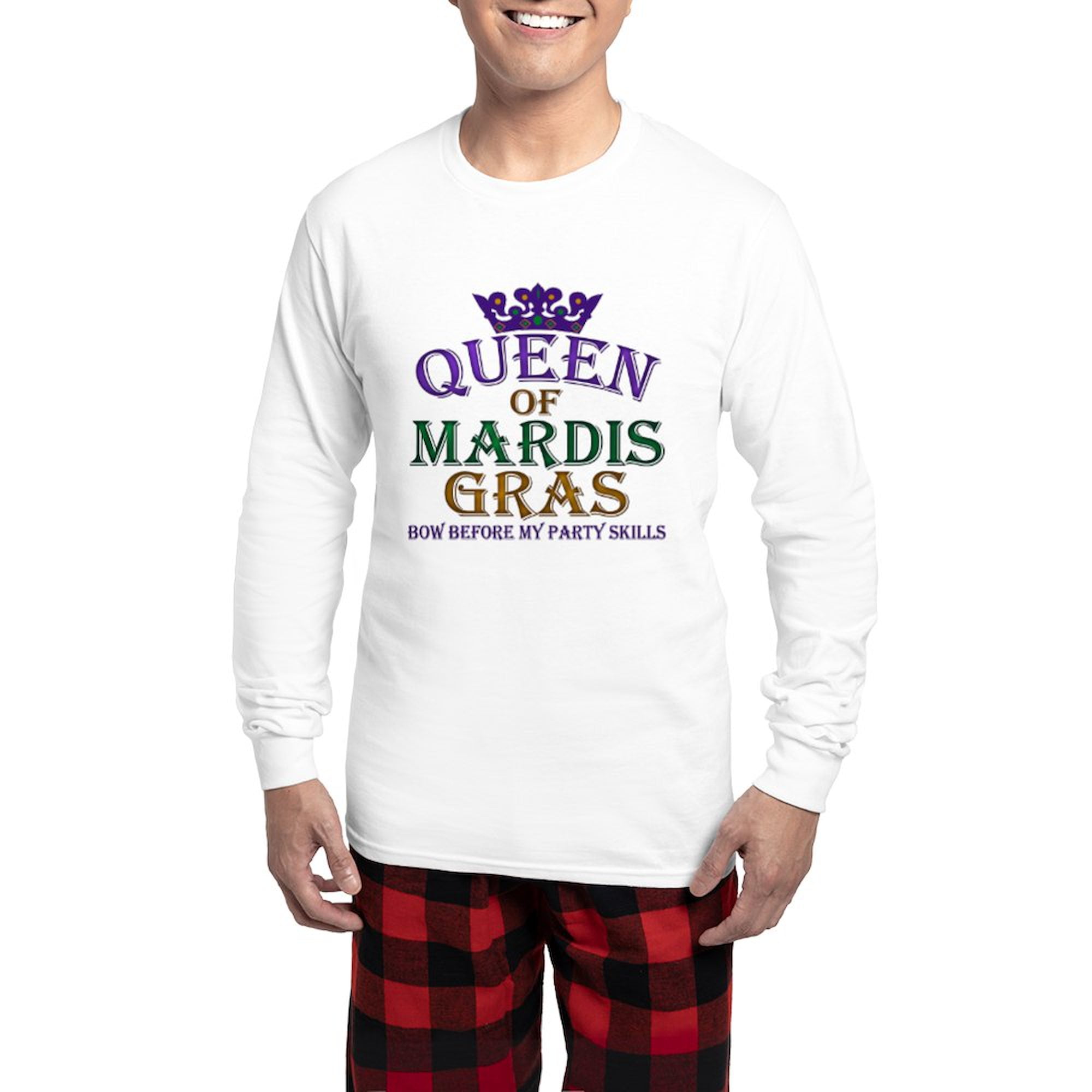 CafePress - Mardis Queen - Men's Long Sleeve Light Pajama Set - Walmart.com