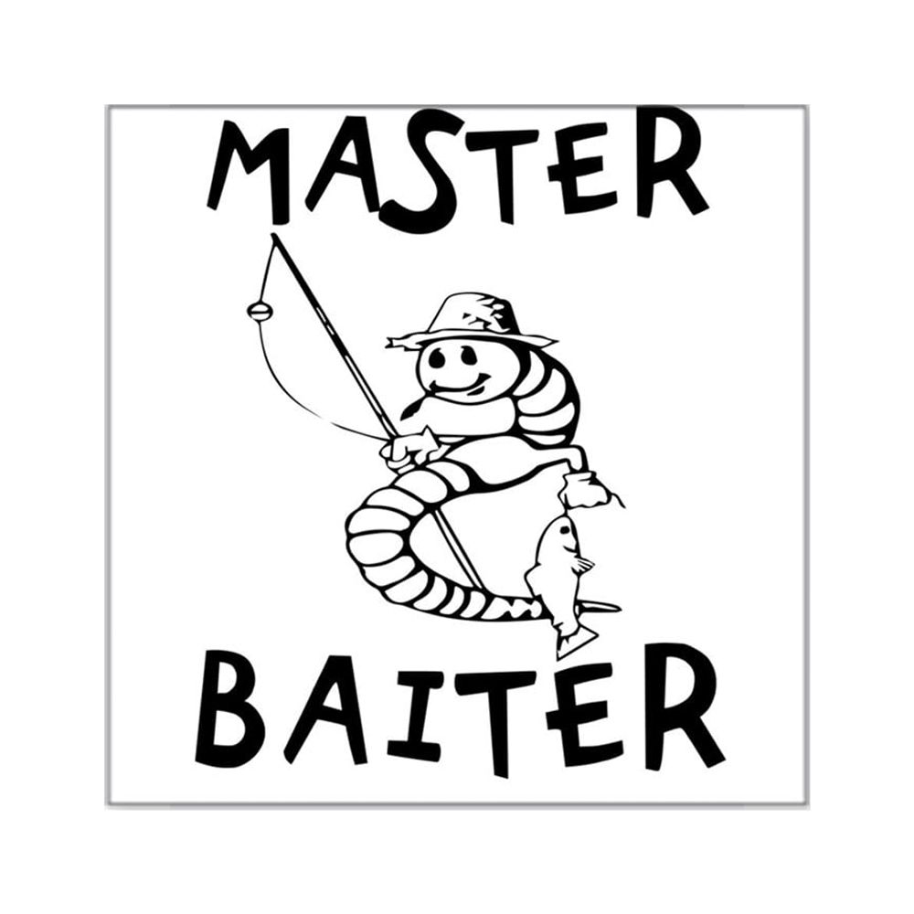 CafePress - Master Baiter Square Sticker 3 X 3 - Square Sticker 3" x 3 ...