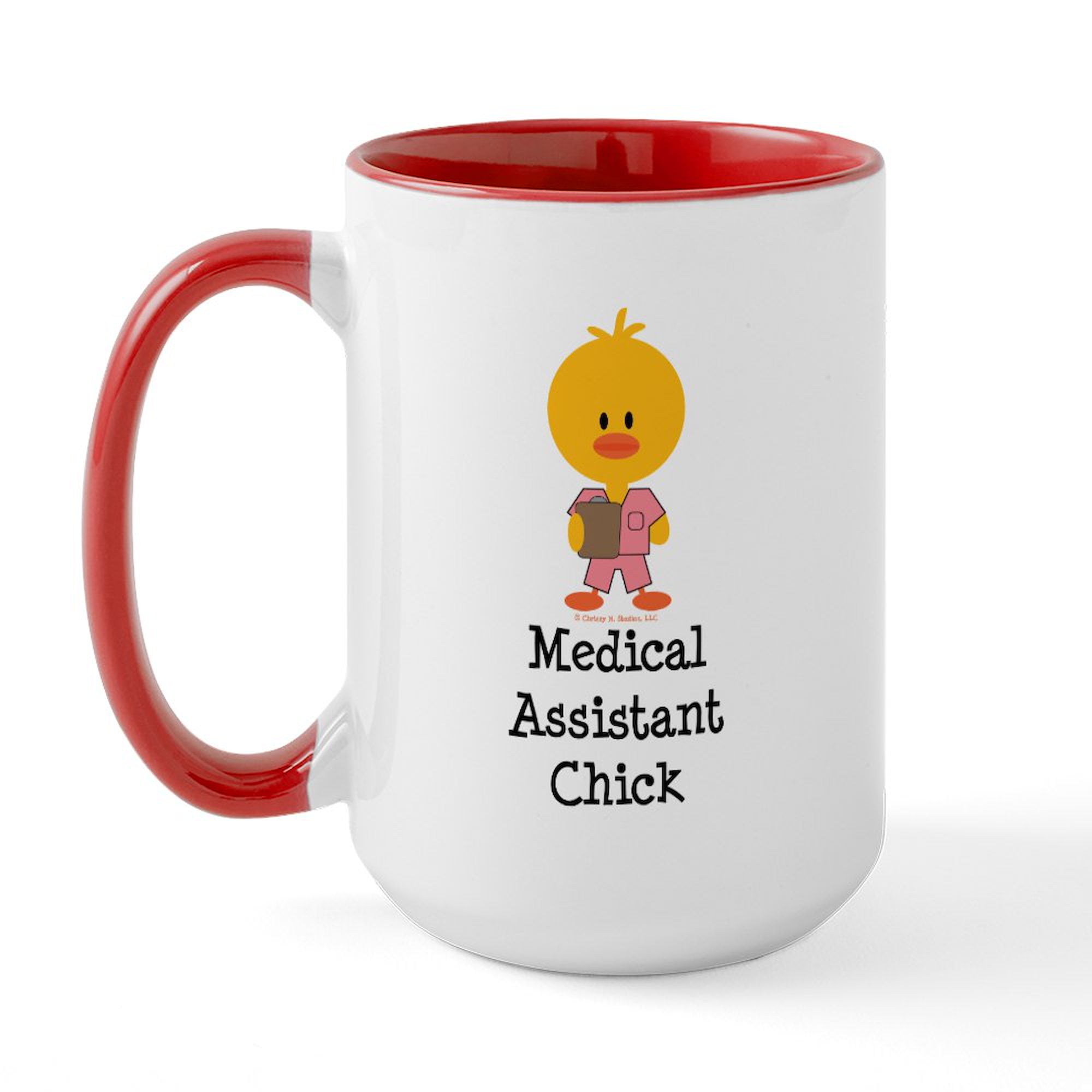 CafePress - Medical Assistant Chick Large Mug - 15 oz Ceramic Large ...