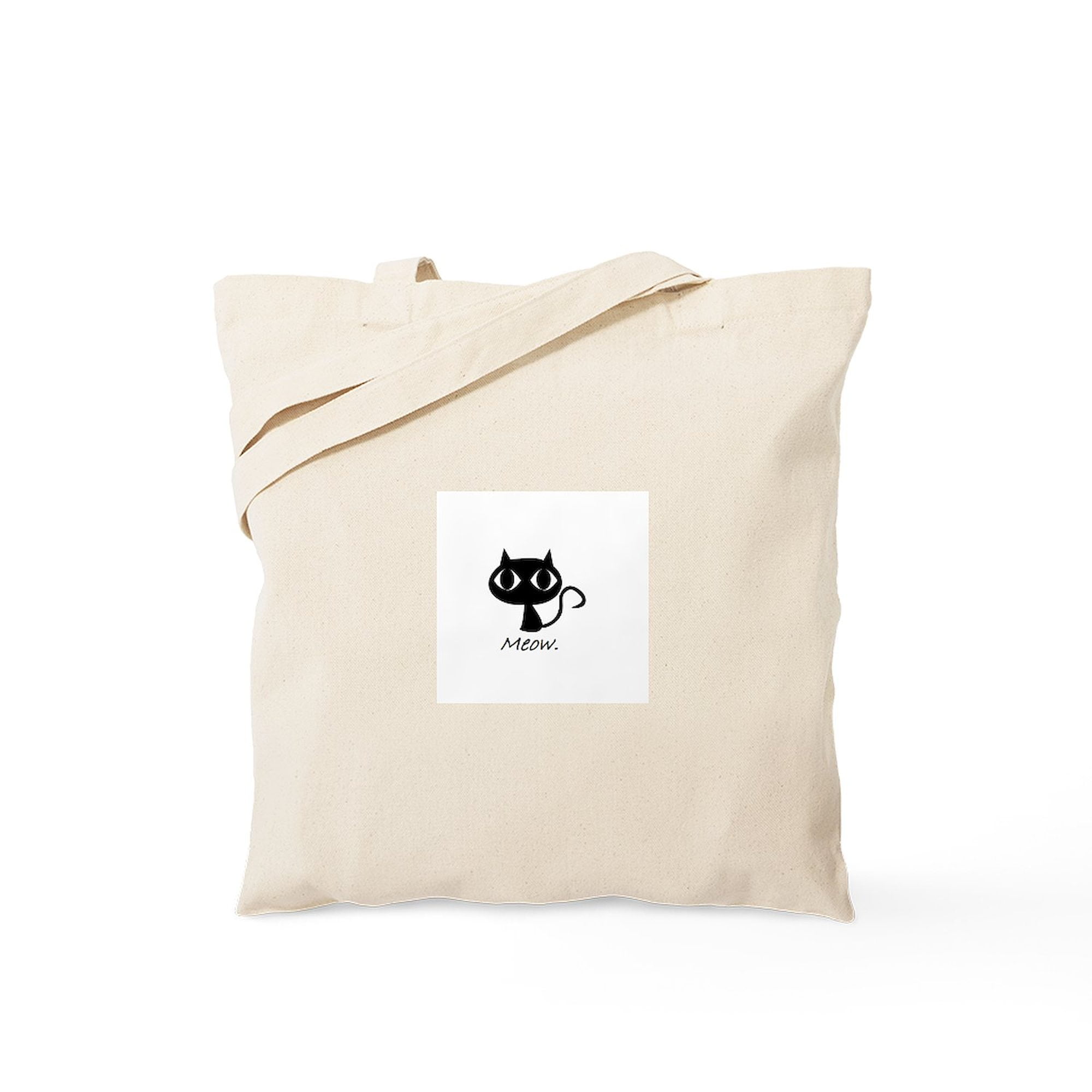 CafePress - Meow. Tote Bag - Unisex Canvas Tote Bag, Beige, 1-Piece ...