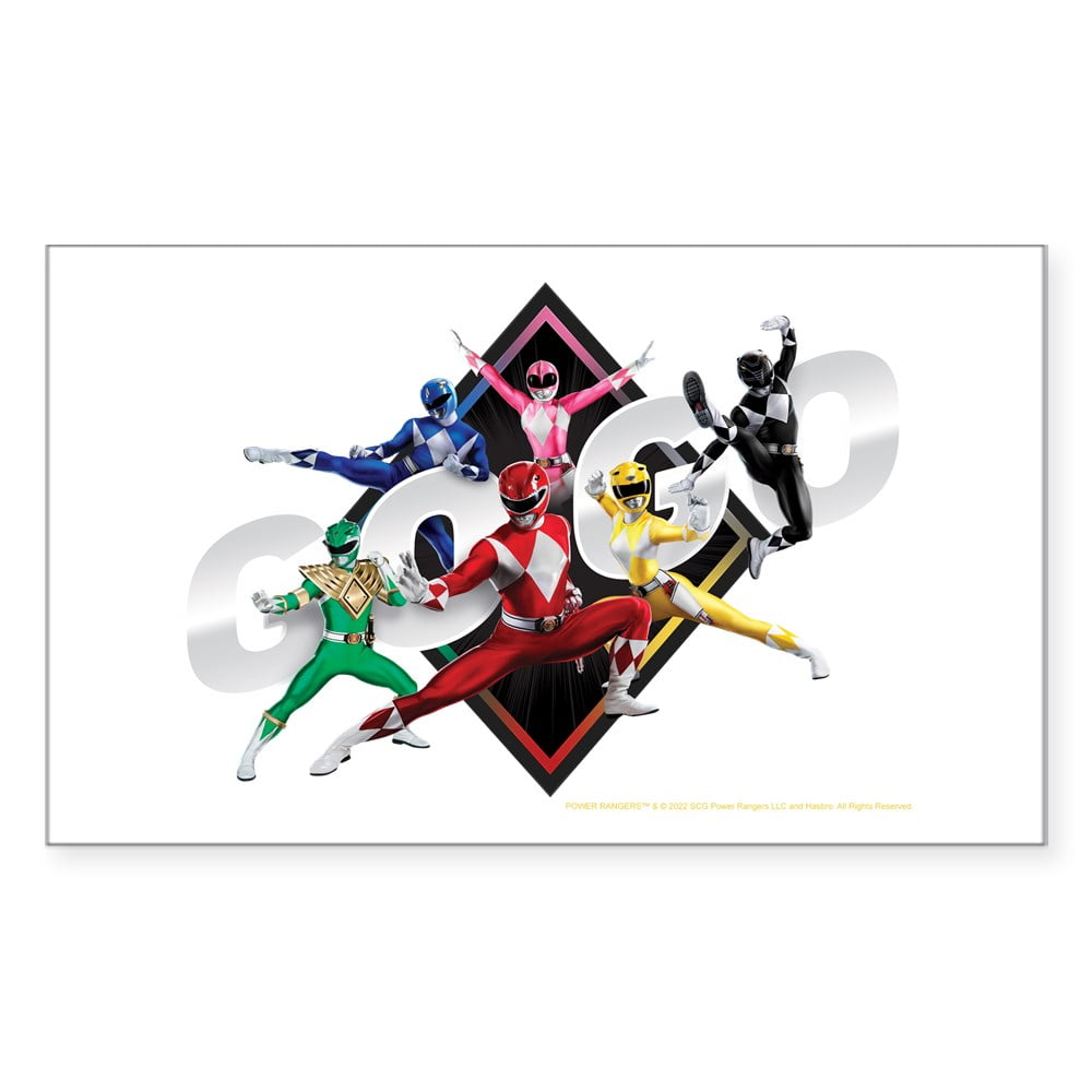 CafePress - Mighty Morphin Power Rangers G - Rectangle Bumper Sticker ...