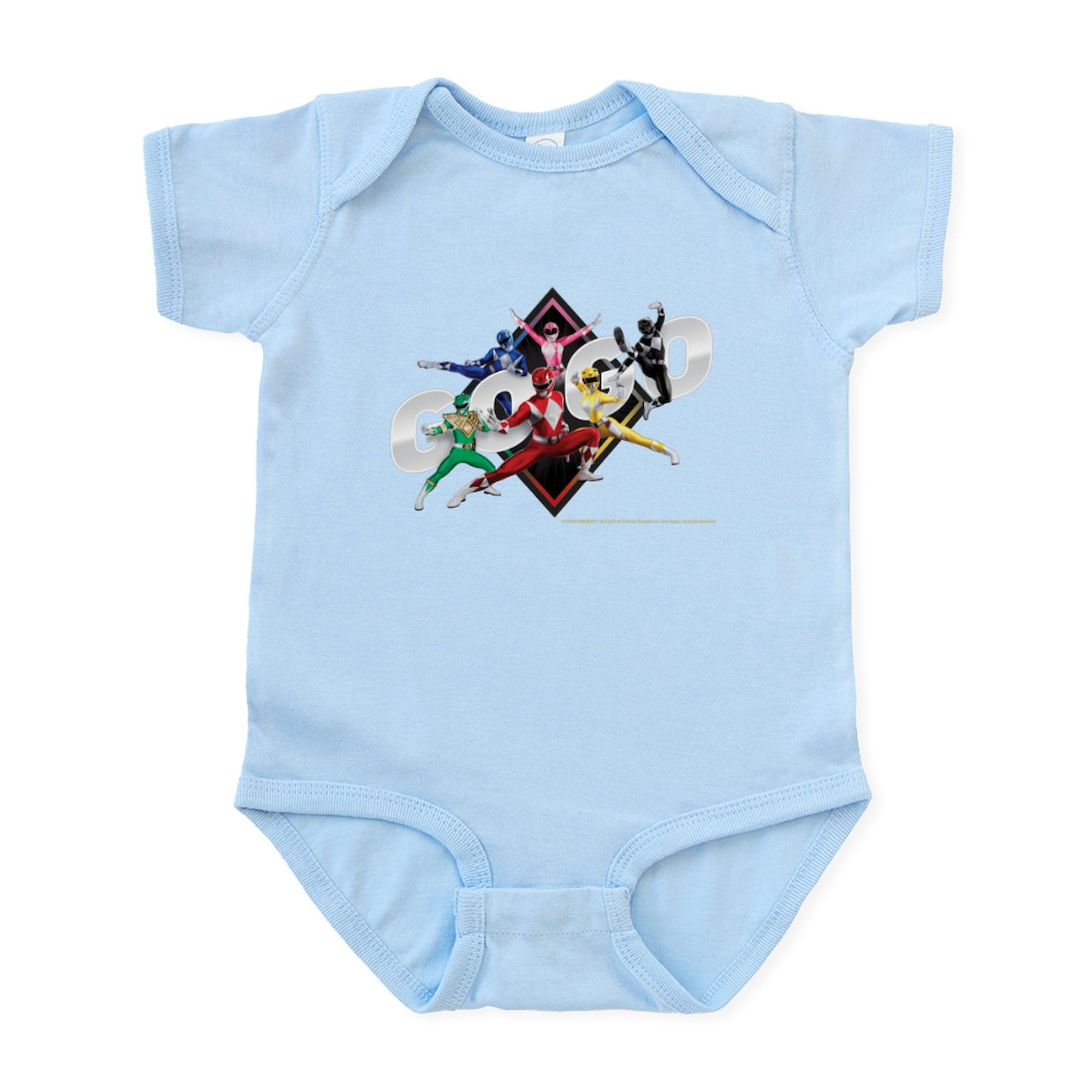 CafePress - Mighty Morphin Power Rangers Go Go - Baby Light Bodysuit ...