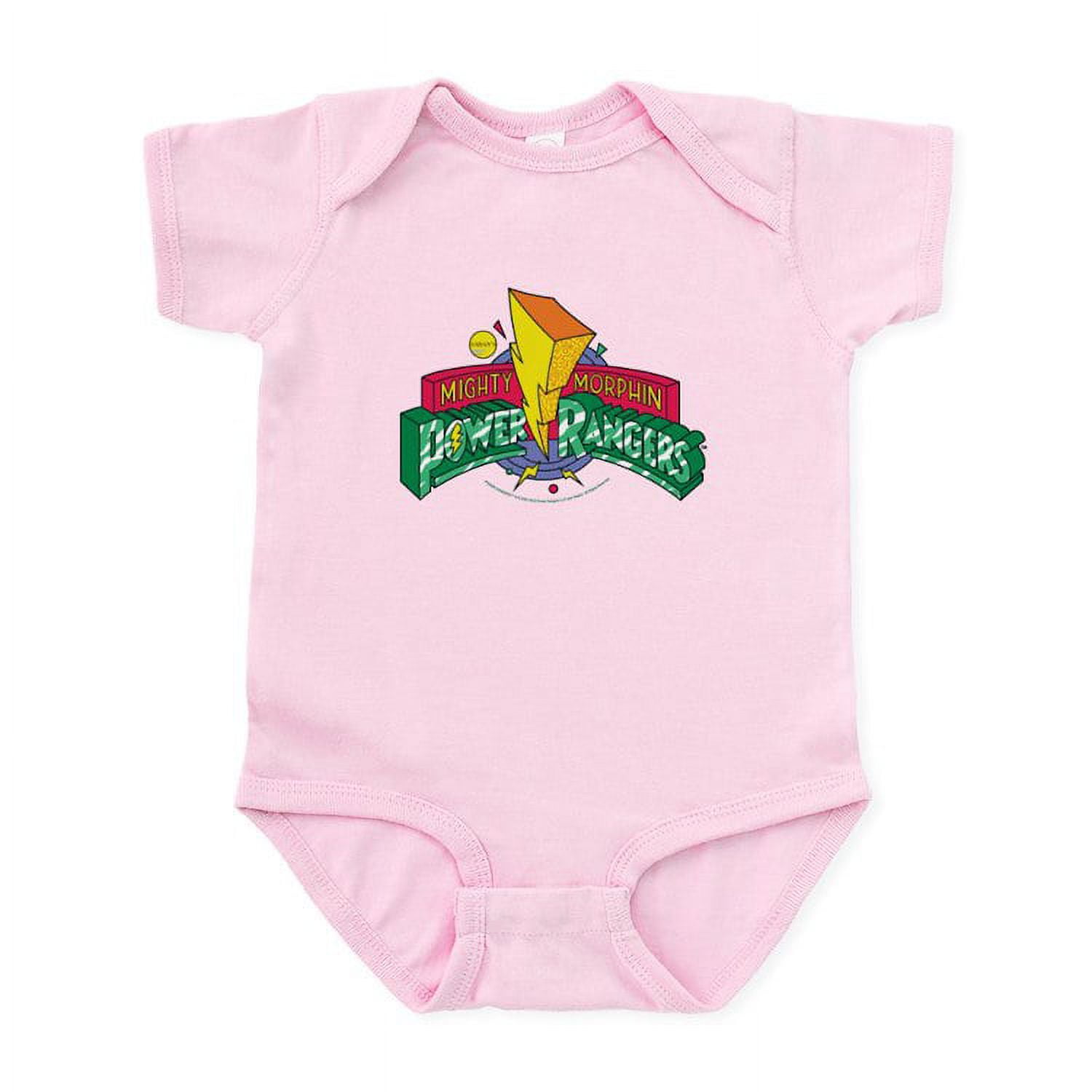 CafePress - Mighty Morphin Power Rangers Logo - Baby Light Bodysuit ...