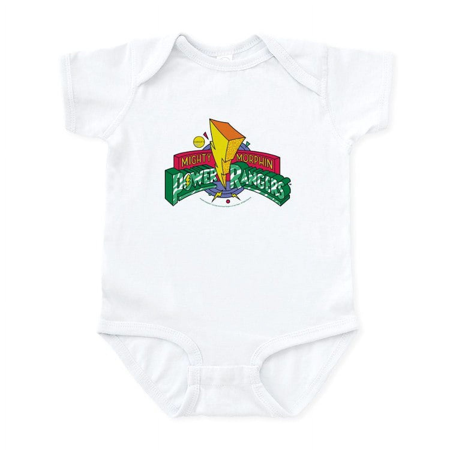 CafePress - Mighty Morphin Power Rangers Logo - Baby Light Bodysuit ...
