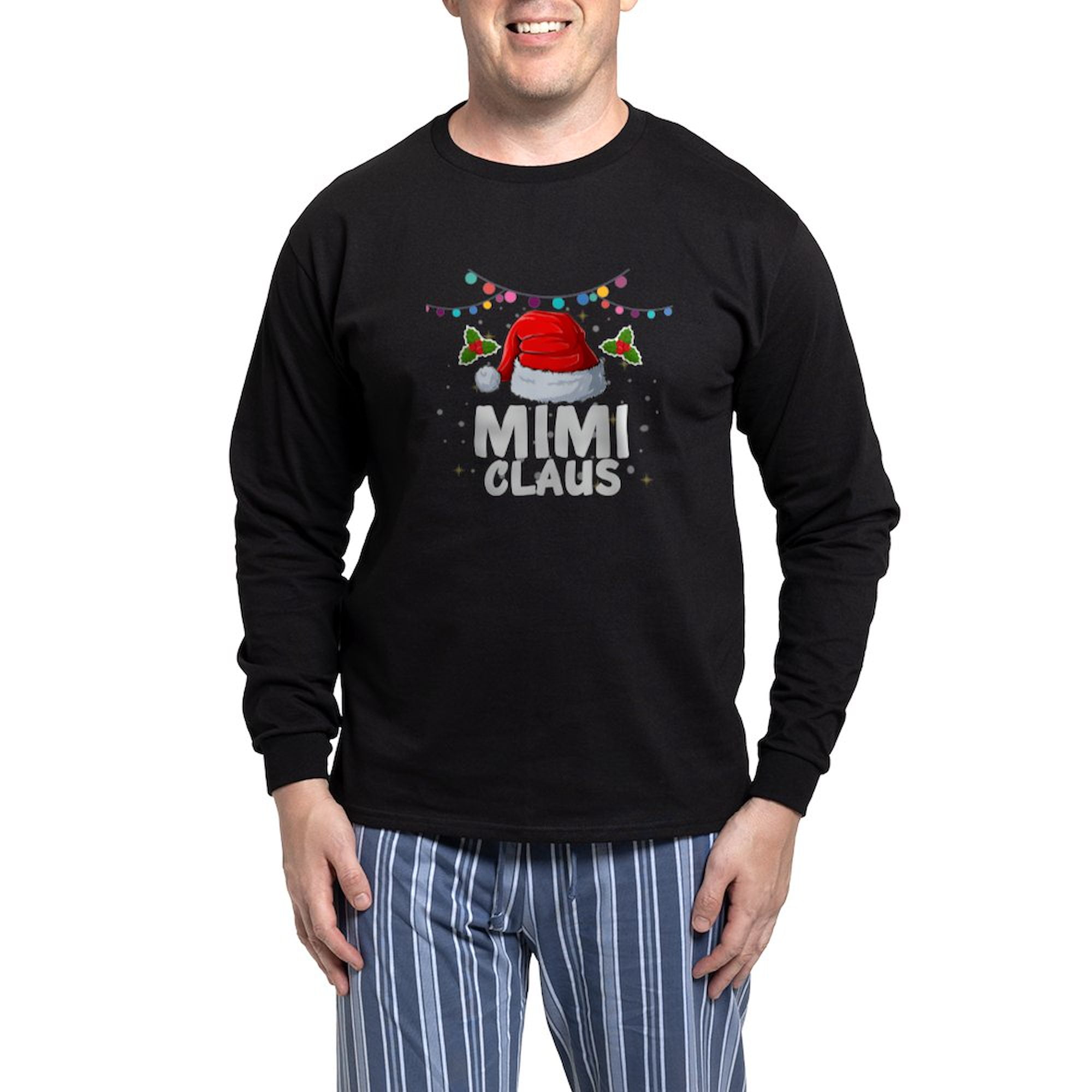 CafePress - Mimi Claus Santa Hat Christmas - Men's Long Sleeve Loose ...