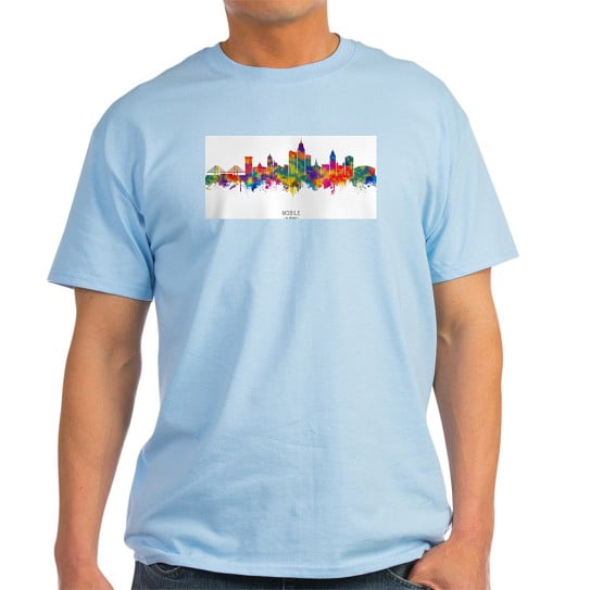 CafePress - Mobile Alabama Skyline Men's Value T Shirt - Men's Classic ...
