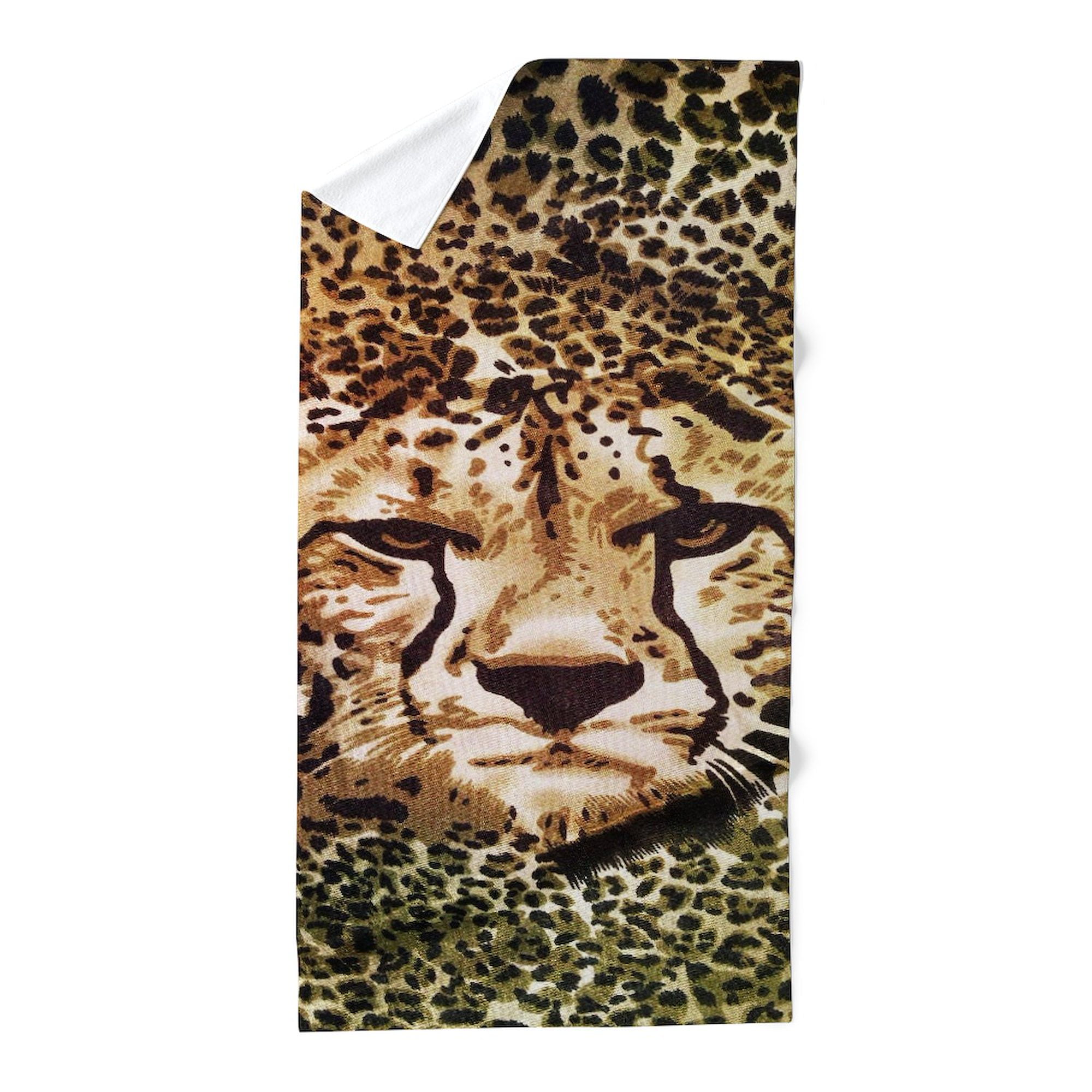 CafePress - Modern Leopard Print Leopard - Large Beach Towel, Soft 30 ...