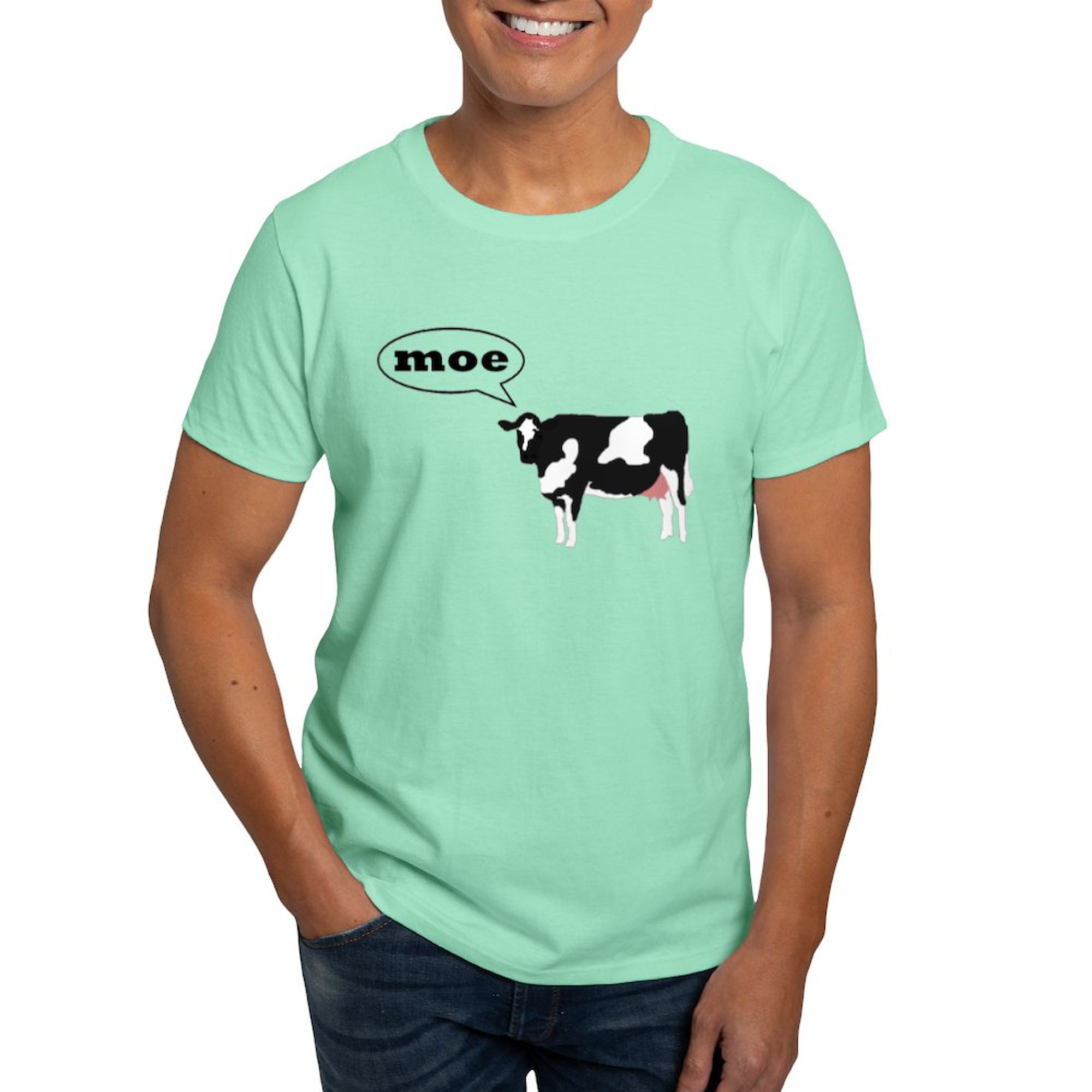 CafePress - Moe Cow T Shirt - Men's Classic Graphic Cotton T-Shirt ...