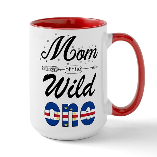 CafePress - Mom Wild One Cabo Verde - 15 oz Ceramic Large Novelty Mug ...