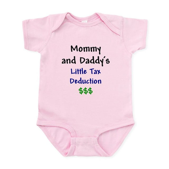 CafePress - Mommy & Daddy's Little Tax Deduction Infant Bodysu - Baby Light Bodysuit, Size ...