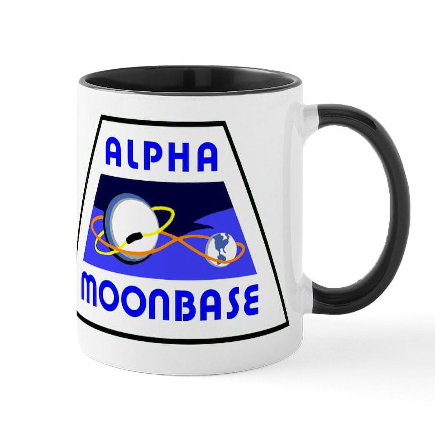 CafePress - Moonbase Alpha Patch Mugs - 11 oz Ceramic Mug - Novelty ...