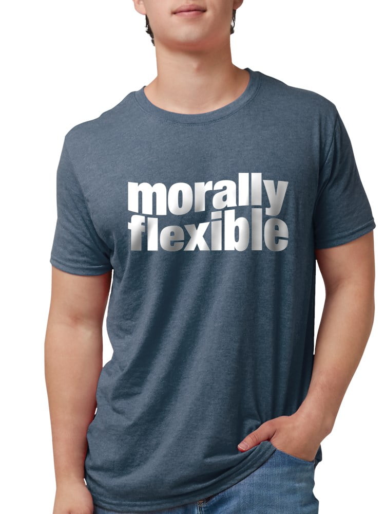 CafePress - Morally Flexible T Shirt - Mens Tri-blend T-Shirt - Walmart.com