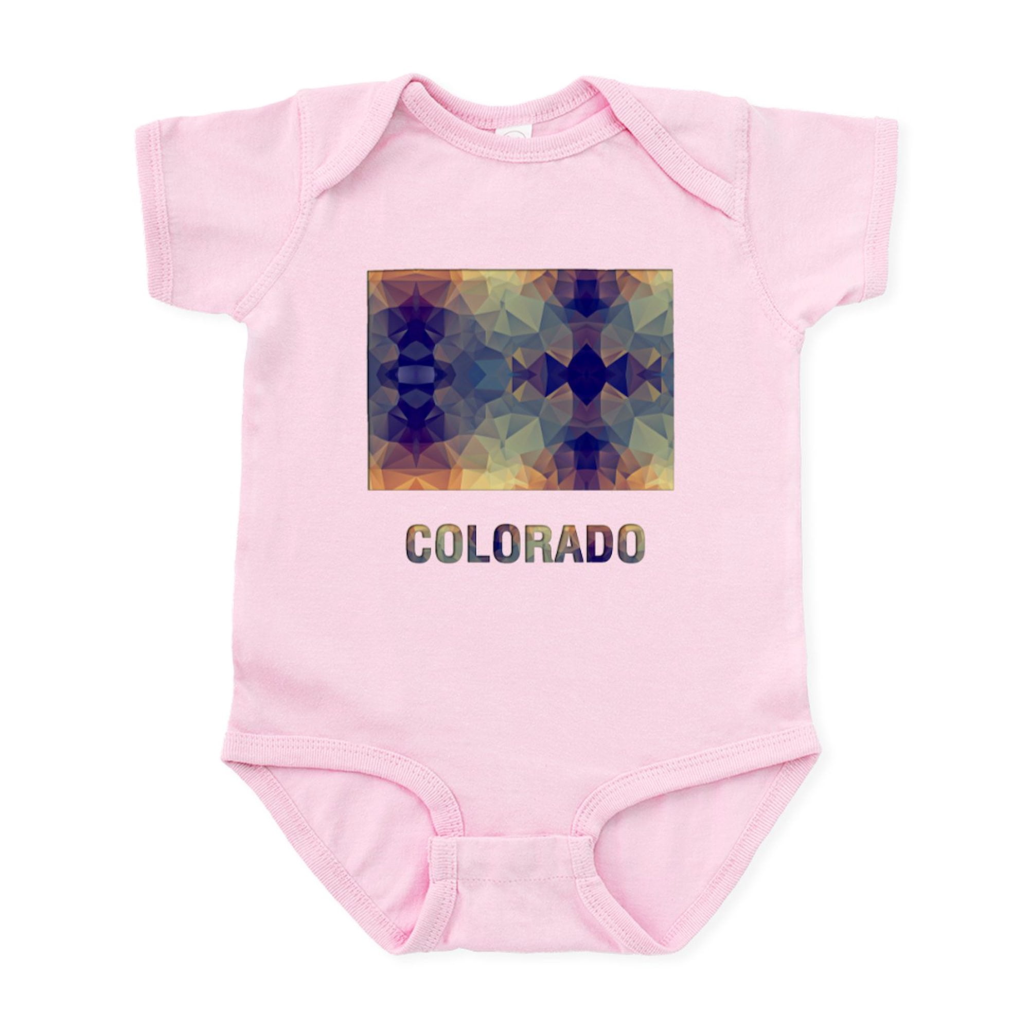 CafePress - Mosaic Map COLORADO Body Suit - Baby Light Bodysuit, Size ...