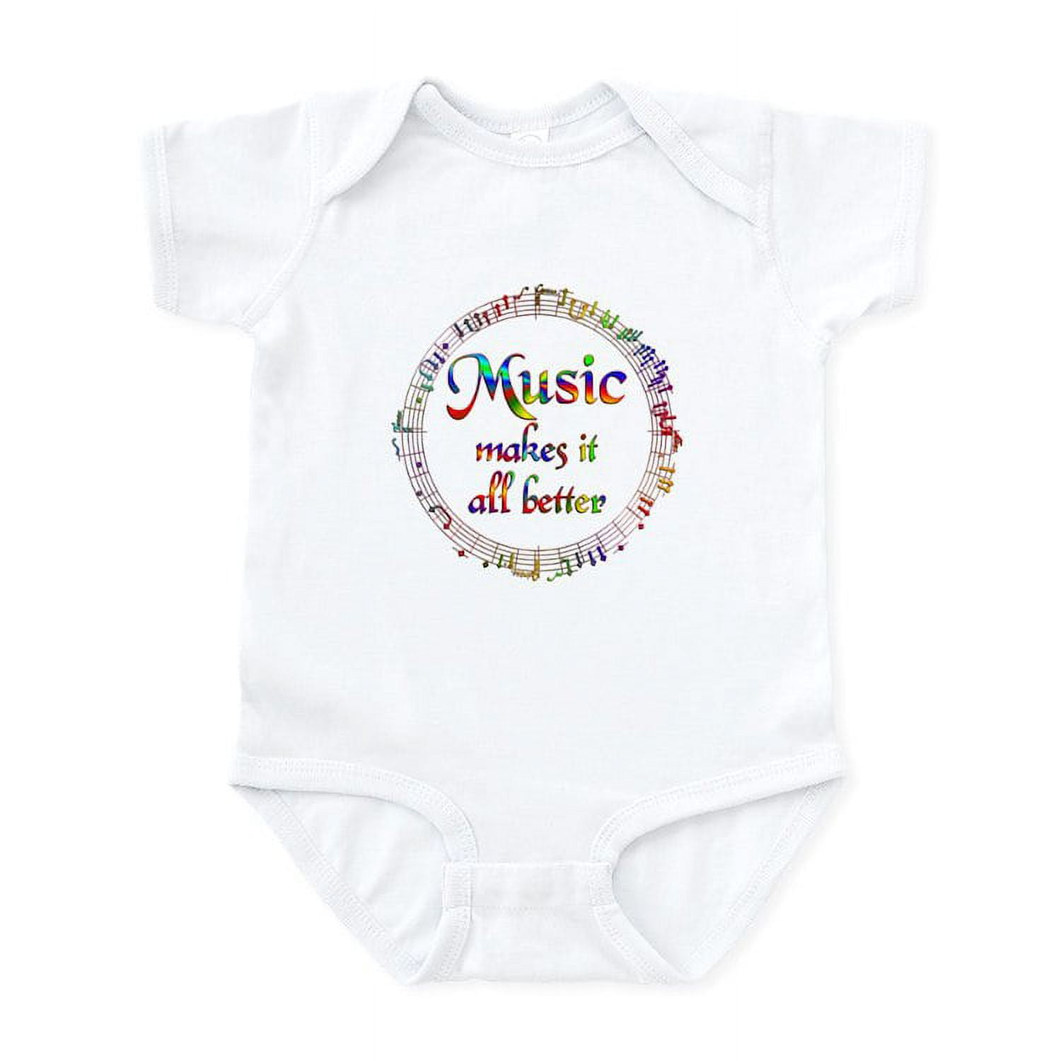 CafePress - Music Makes It Better Infant Bodysuit - Baby Light Bodysuit ...
