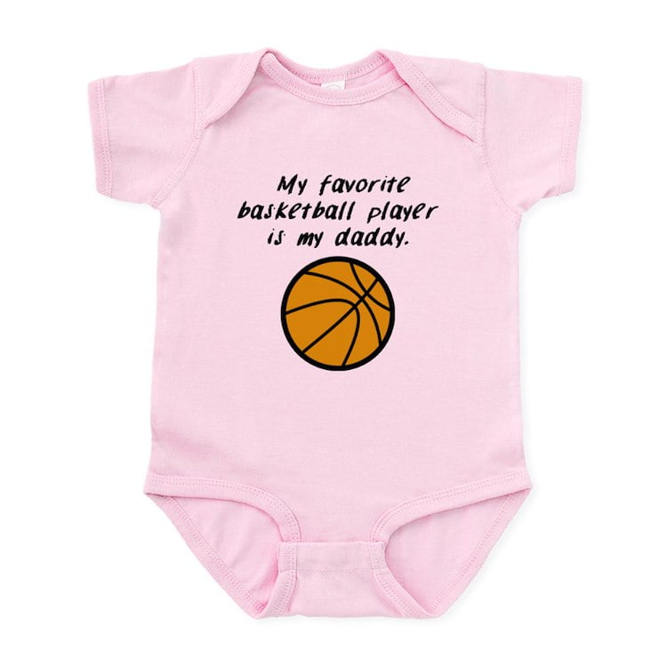 CafePress - My Favorite Basketball Player Is My Daddy Body Sui - Baby ...