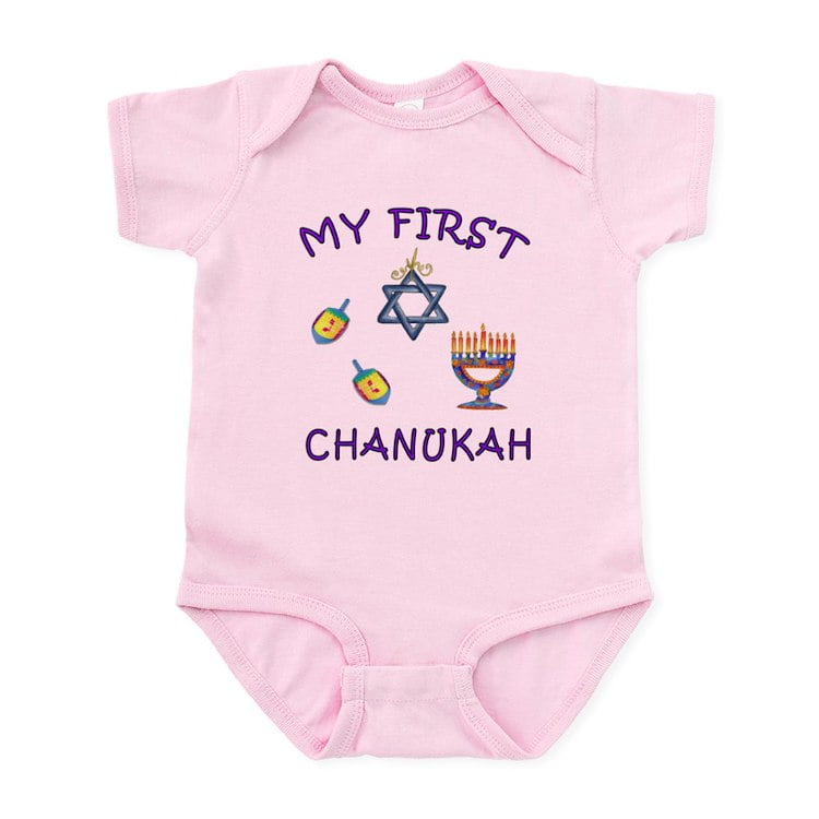 CafePress - My First Chanukah Infant Bodysuit - Baby Light Bodysuit ...