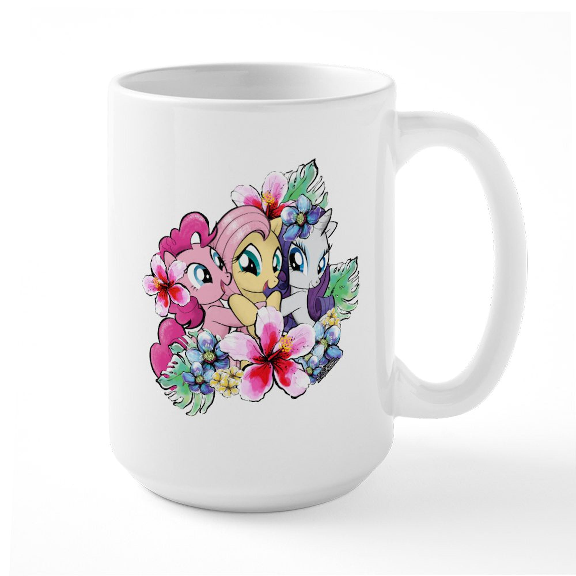 CafePress - My Little Pony Flowers Mugs - 15 oz Ceramic Large White ...