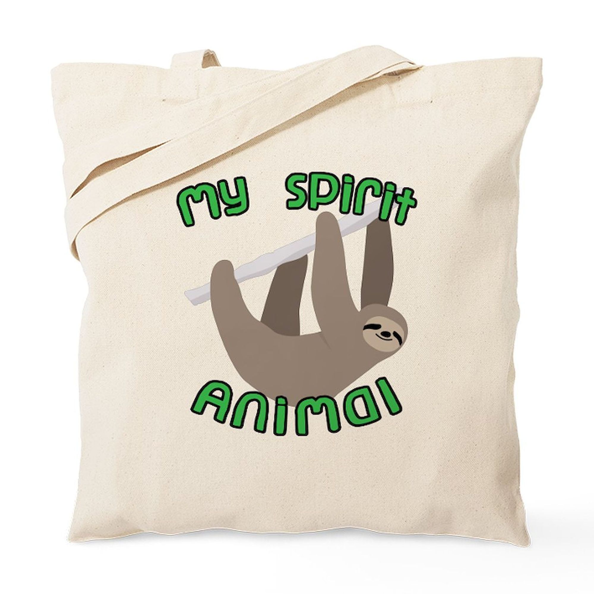 CafePress - My Spirit Animal Tote Bag - Unisex Canvas Tote Bag, Beige ...