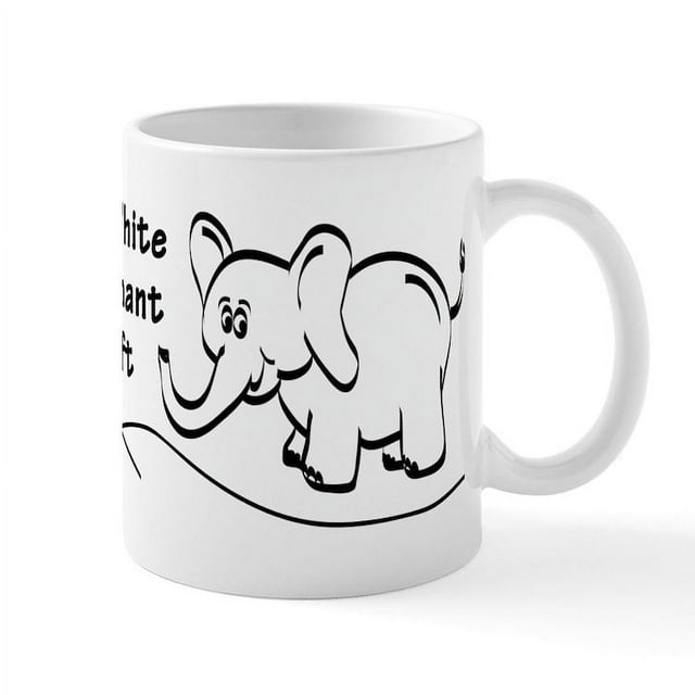 CafePress - My White Elephant Gift Signature Mug Mugs - 11 oz Ceramic ...