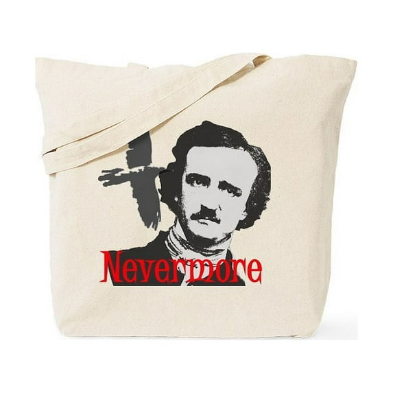 CafePress - NEVERMORE Edgar Allan Poe Tote Bag - Unisex Canvas Tote Bag ...