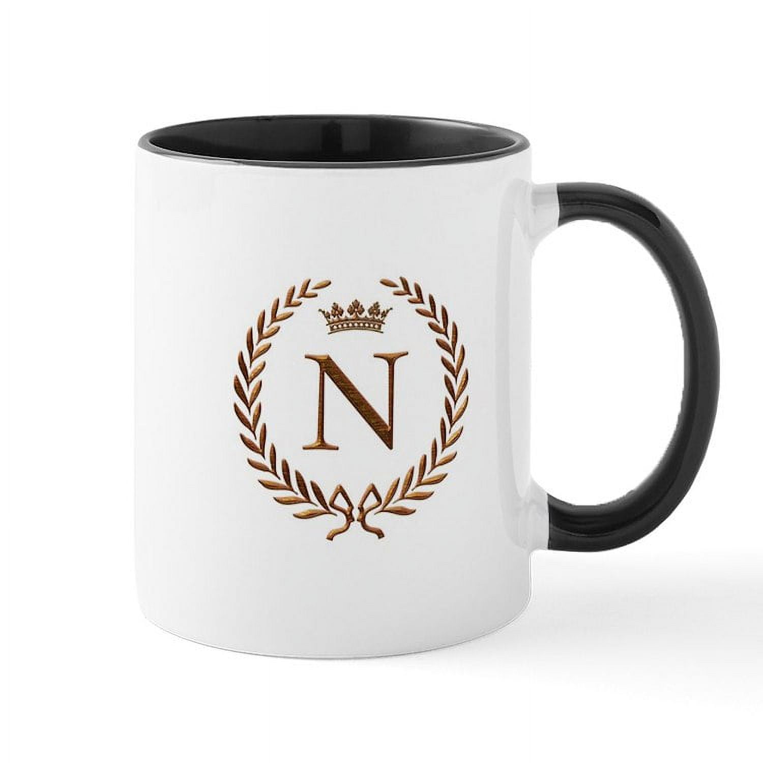 CafePress - Napoleon Initial Letter N Monogram Mug - 11 oz Ceramic Mug ...