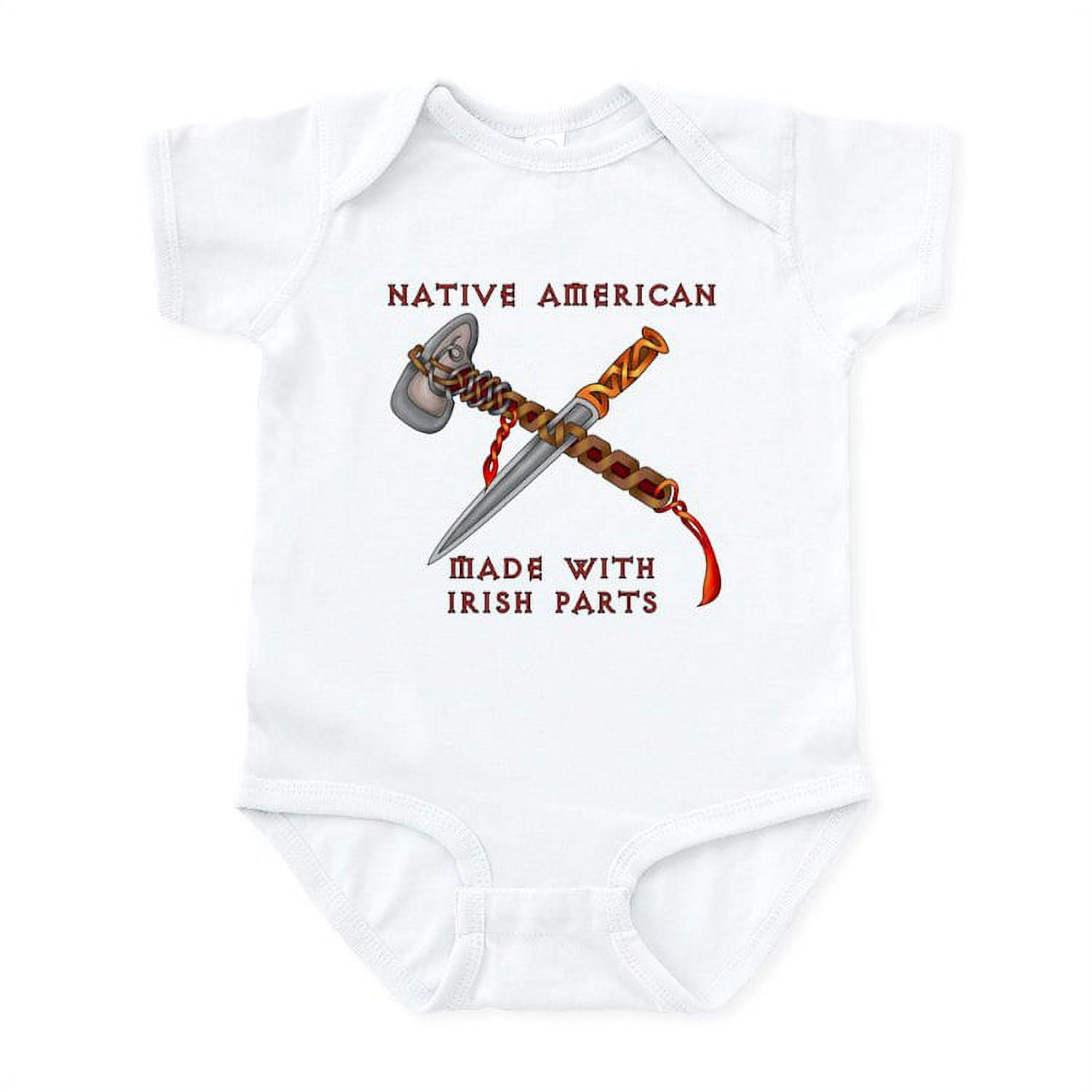 CafePress - Native American/Irish Body Suit - Baby Light Bodysuit, Size ...