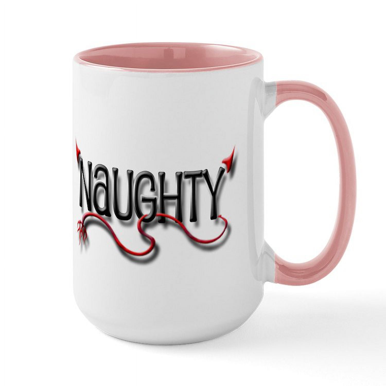 CafePress - Naughty Large Mug - 15 oz Ceramic Large White Novelty Mug ...