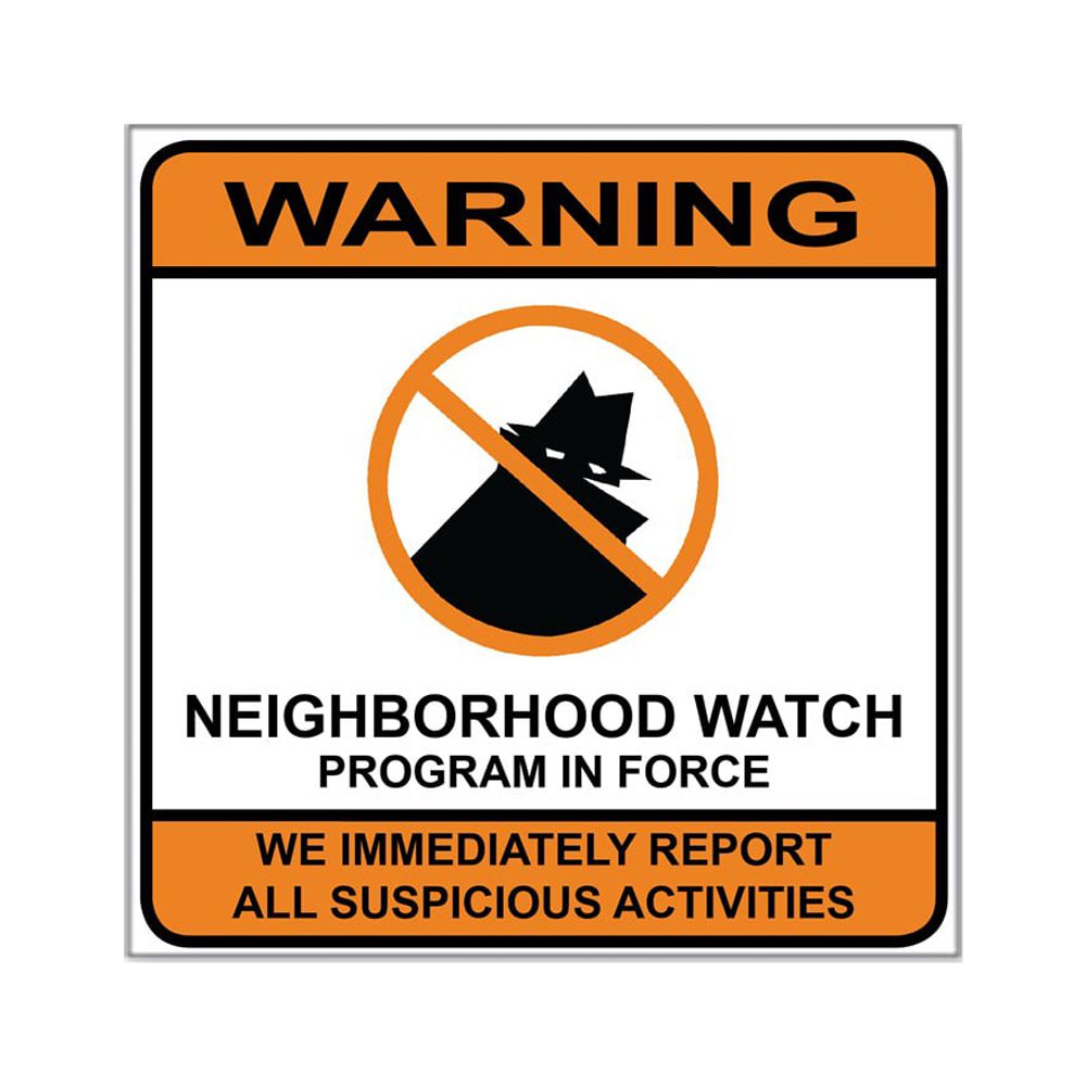 CafePress - Neighborhood Watch Stickers Square Sticker 3 - Square ...