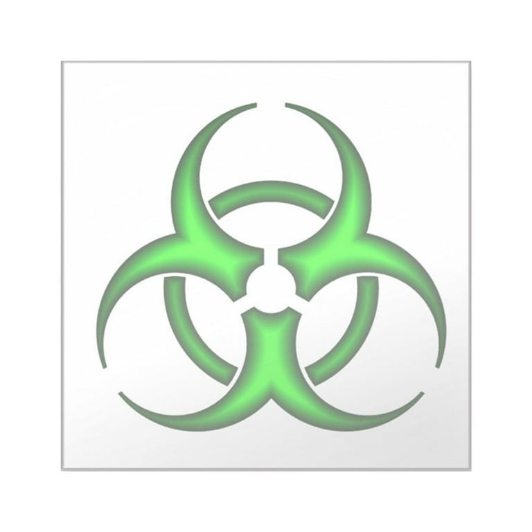 Green Biohazard Logo Biohazard Sign Over Green Toxic Substance