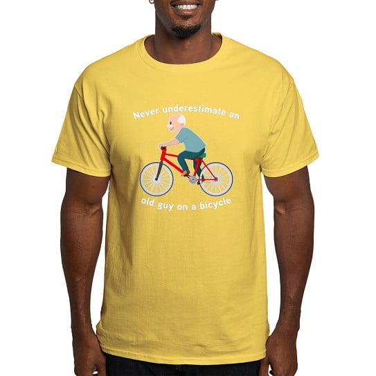 CafePress - Never Underestimate An Old Guy On A B Dark T Shirt - Men's ...